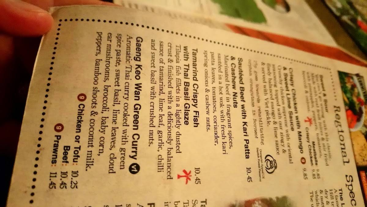 Menu at Banana Tree Milton Keynes restaurant, Milton Keynes