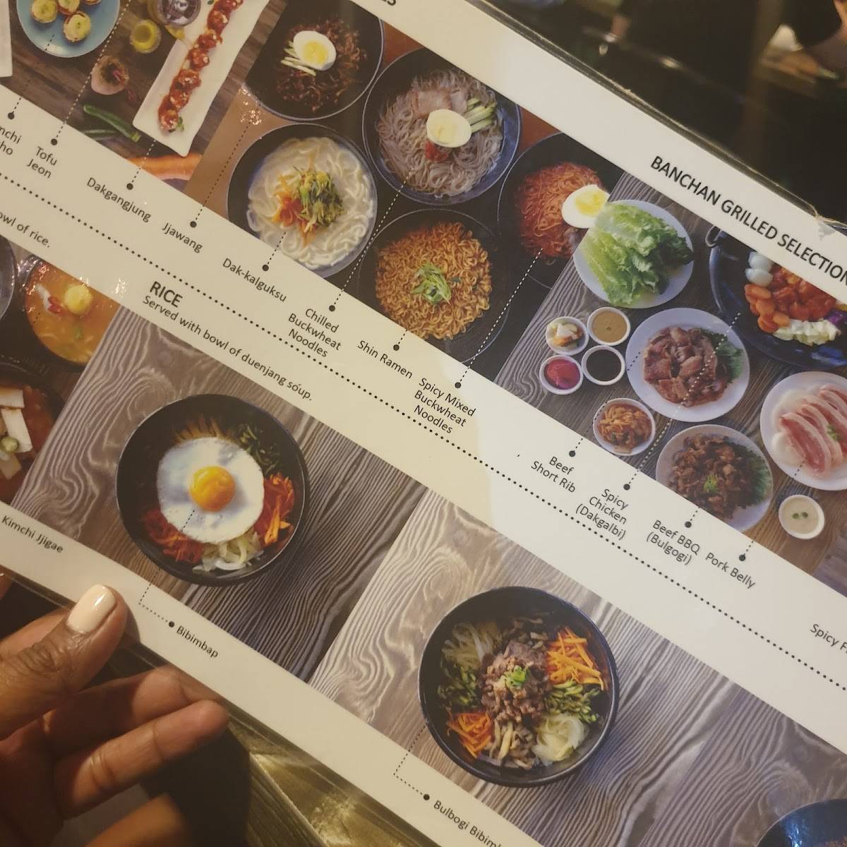 Menu at Banchan Korean Restaurant, Sandton