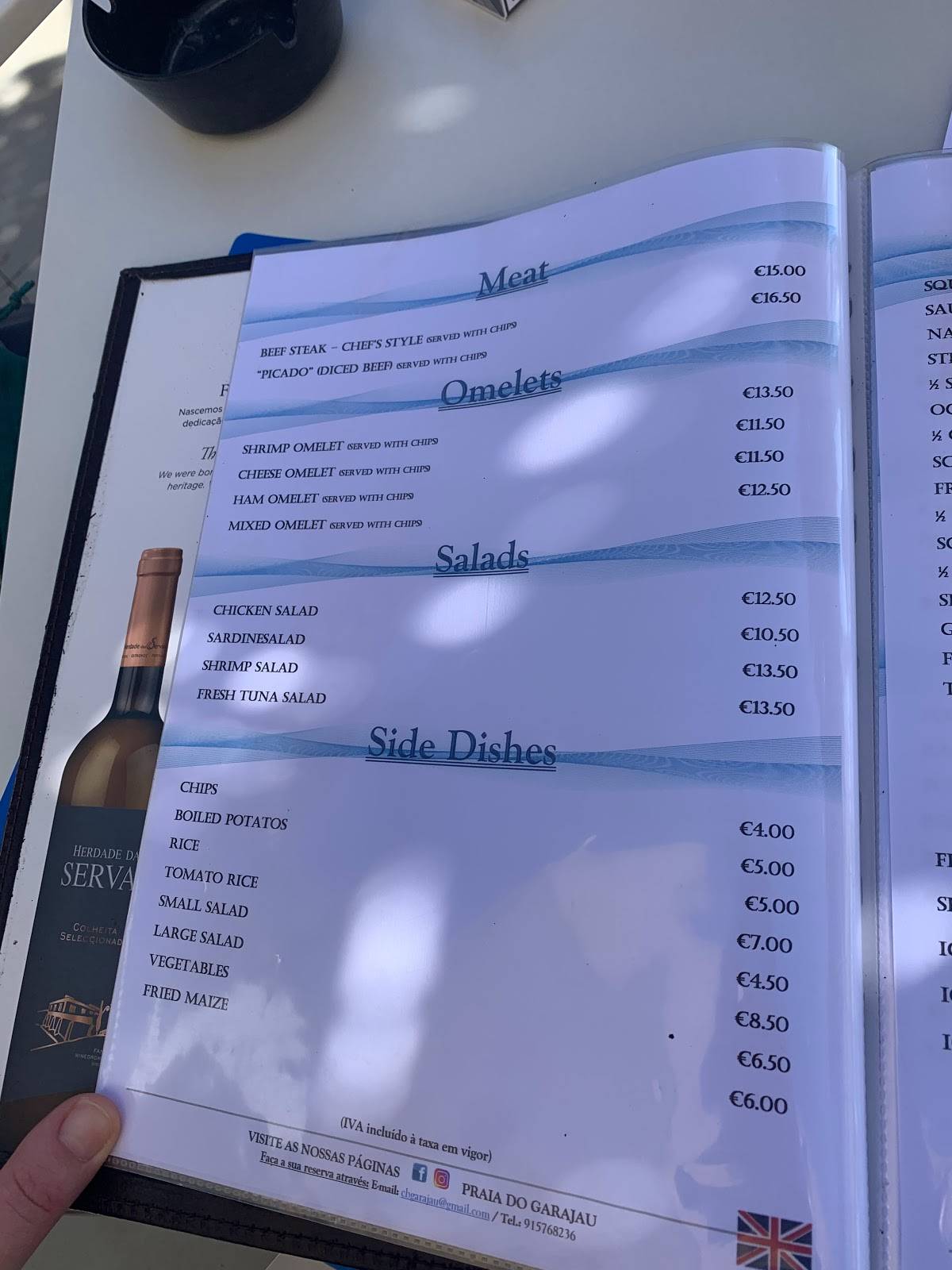Menu em Bar Restaurante O Mero, Caniço