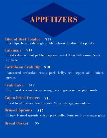 Menu at Beauchaines 211 restaurant, Surf City