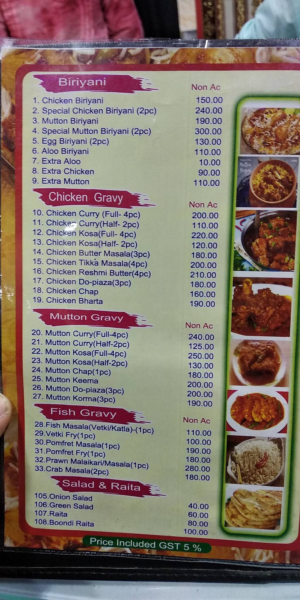 Menu at TOPI VAPPA BIRIYANI MOGAPPAIR BRANCH, Chennai