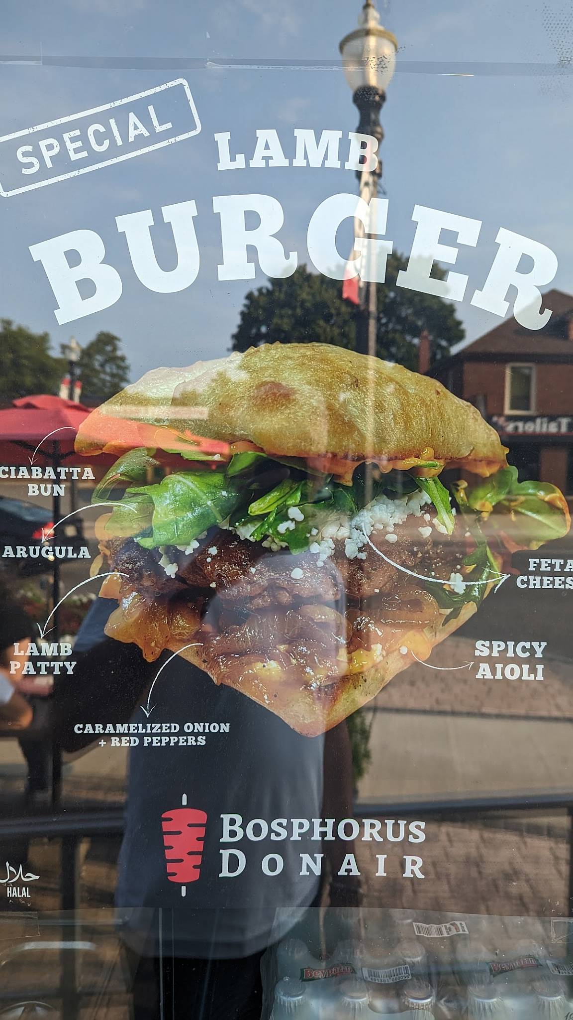 Menu at Bosphorus Donair restaurant, Hamilton