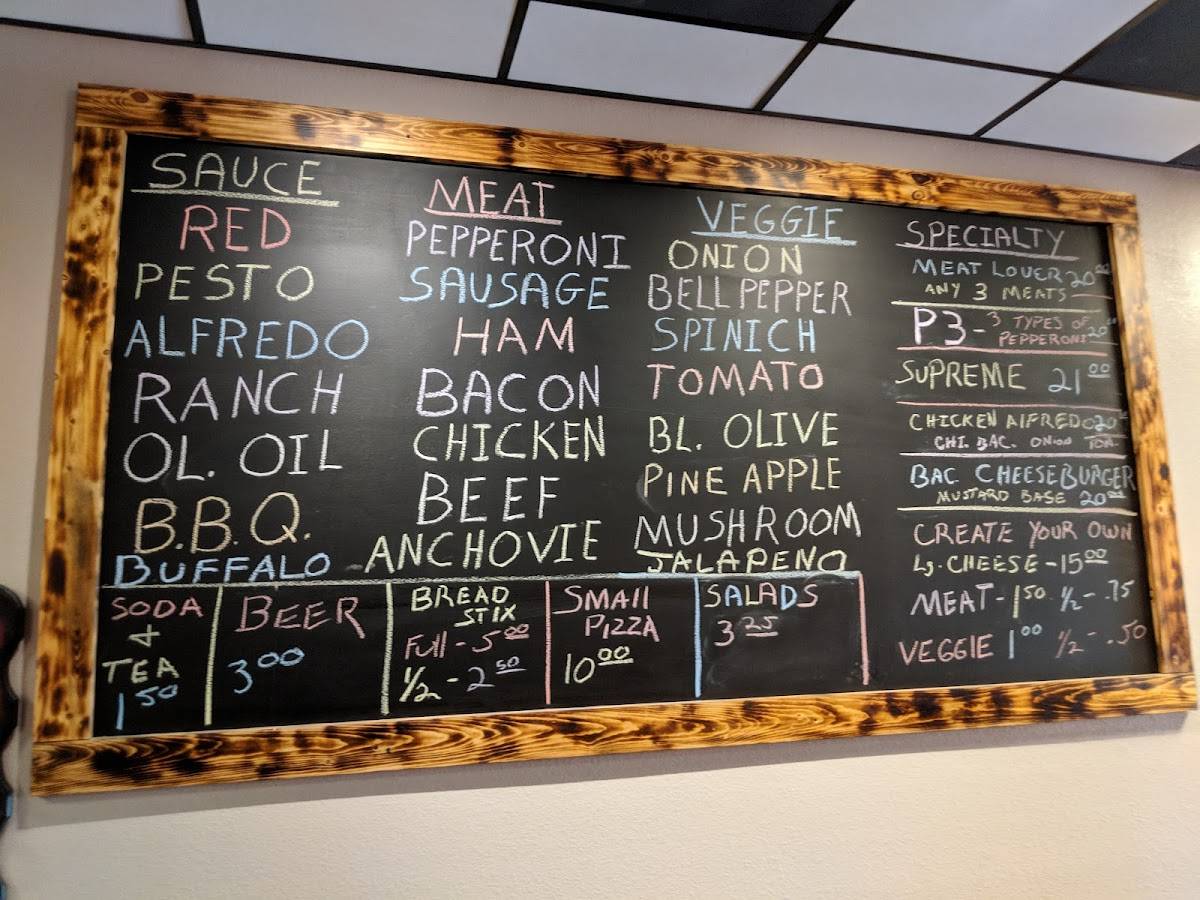 Menu at Bull Dog 100 Woodfired Pizza pizzeria, Skiatook, 601 W Rogers Blvd