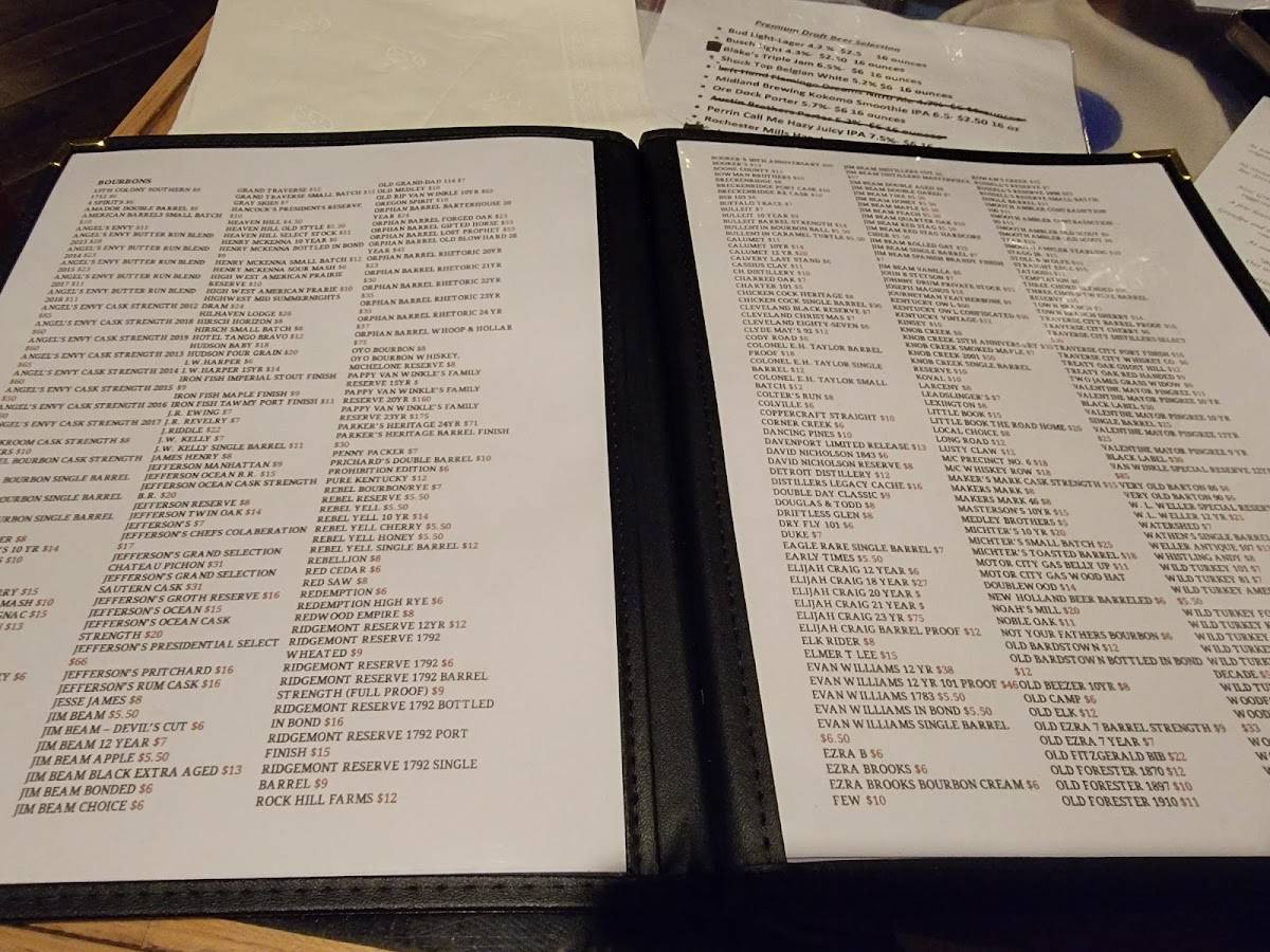 Menu at Butter Run Saloon pub & bar, Saint Clair Shores