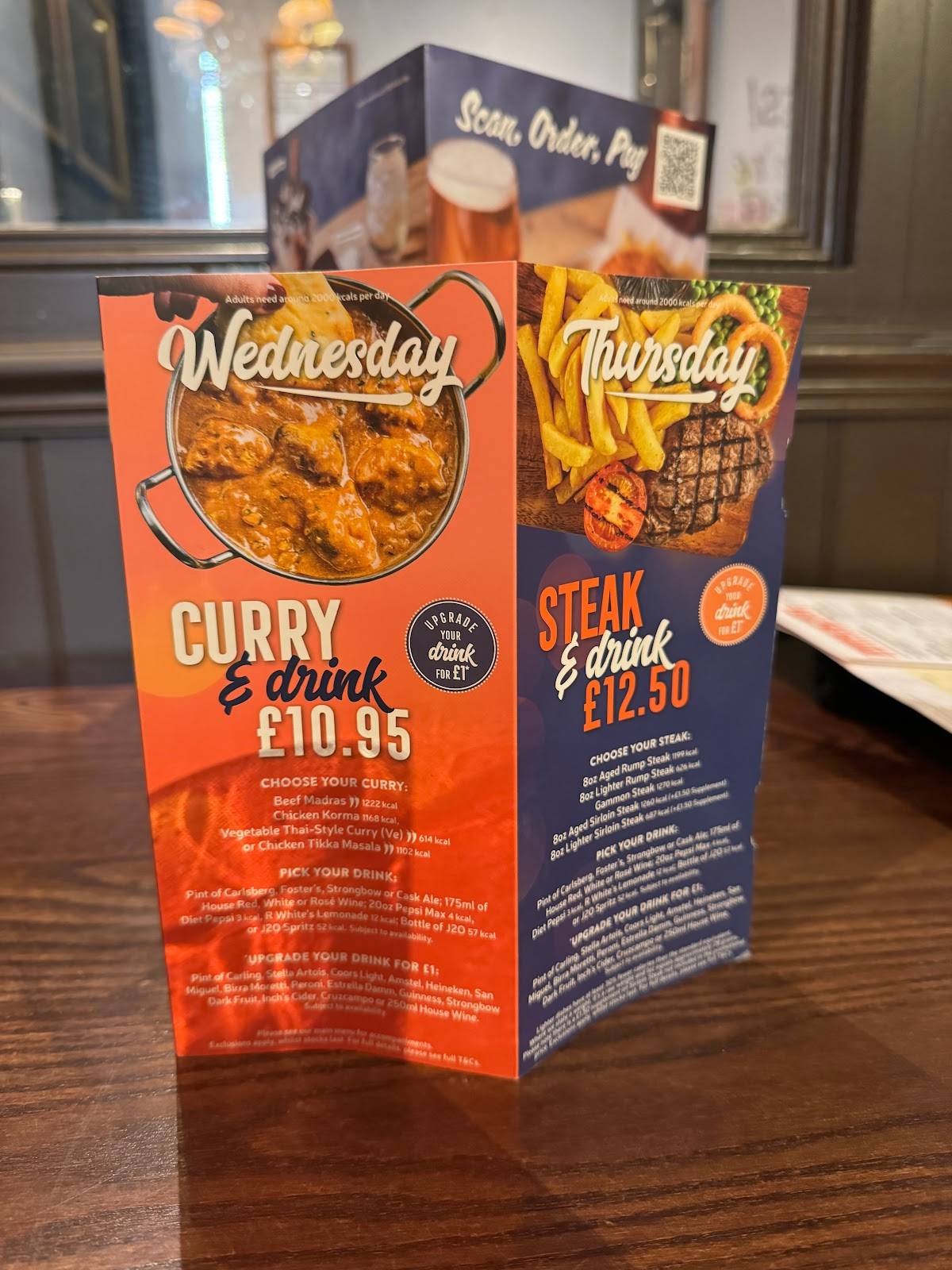 Menu at Kings Head pub & bar, Buxton