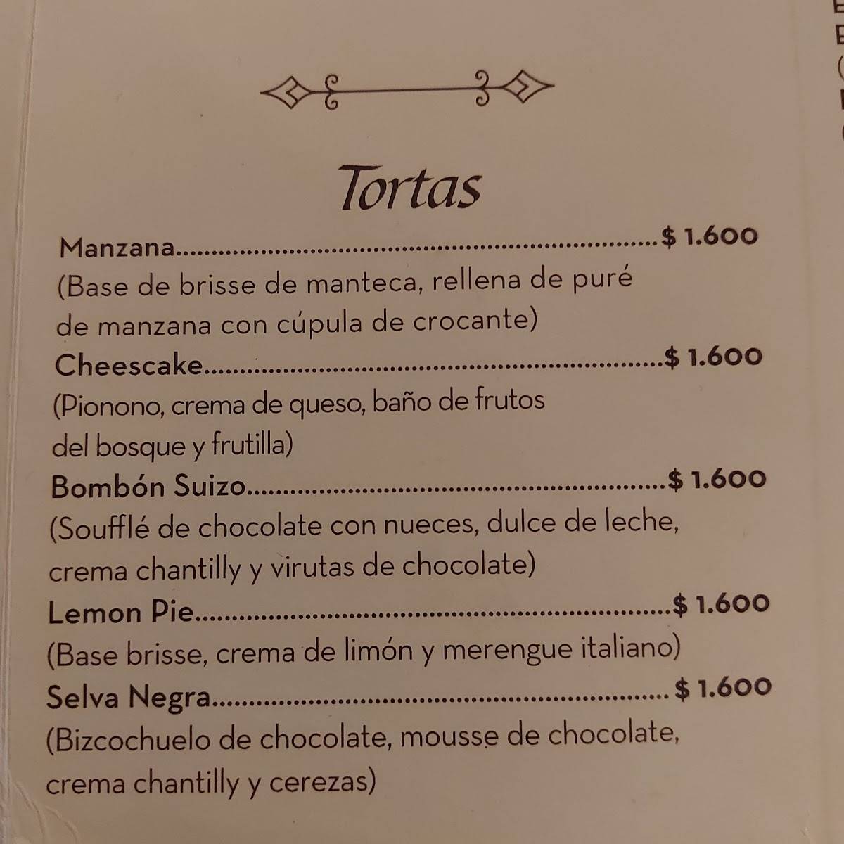 Menu at Café Tortoni, Buenos Aires, Av. de Mayo 825