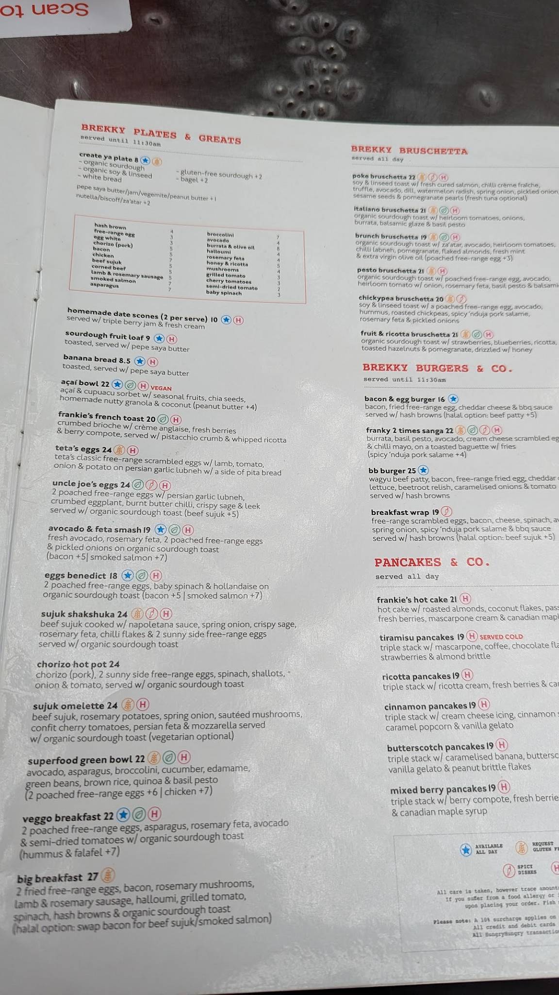 Menu at Frankie’s Food Factory Terrey Hills cafe, Terrey Hills