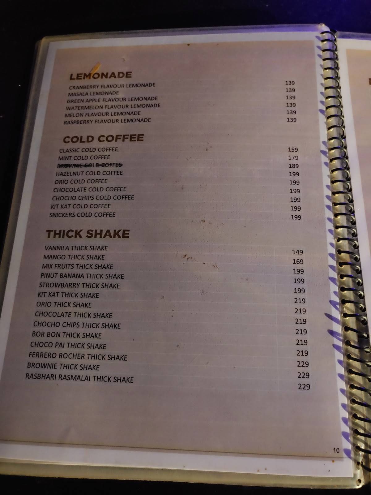 Menu at Hello Heaven Cafe, Ahmedabad