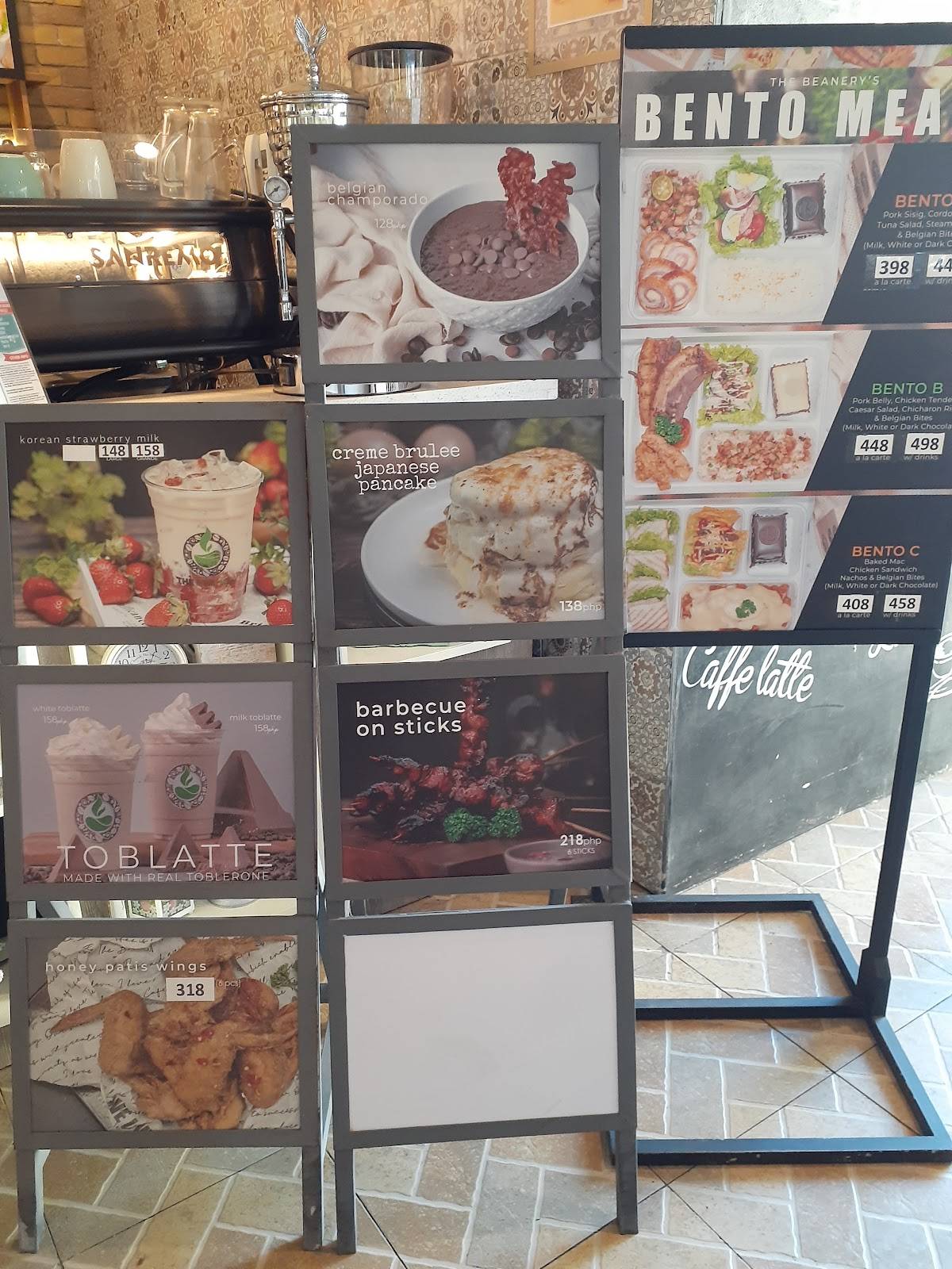 Menu at The Beanery cafe, City of Balanga, MGGJ+GG9