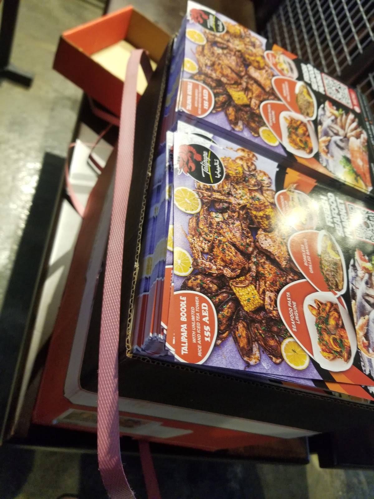 Menu at Captain Talipapa restaurant, UAE