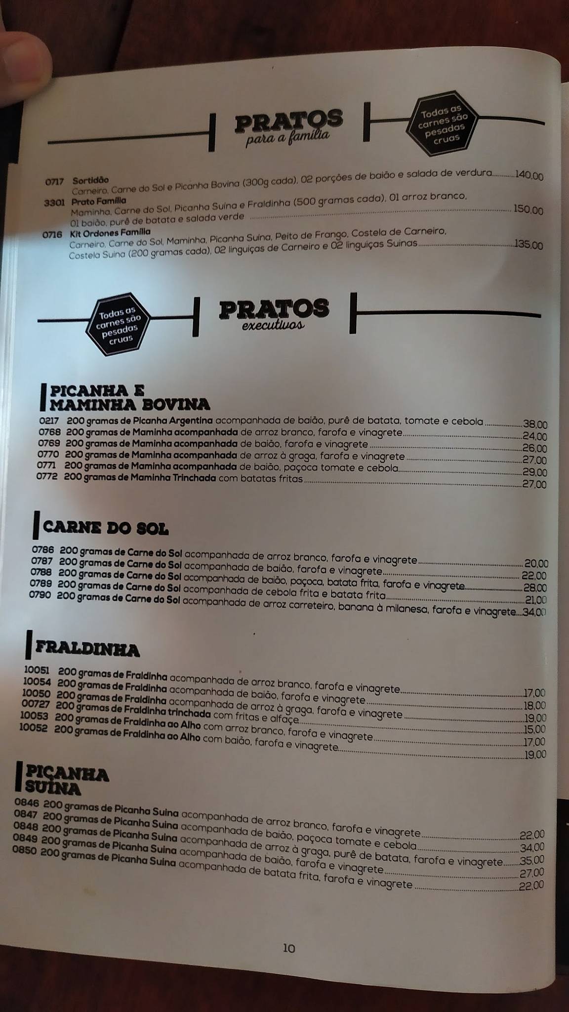 Menu em Carneiro do Ordones restaurante, Fortaleza, R. Frederico Borges