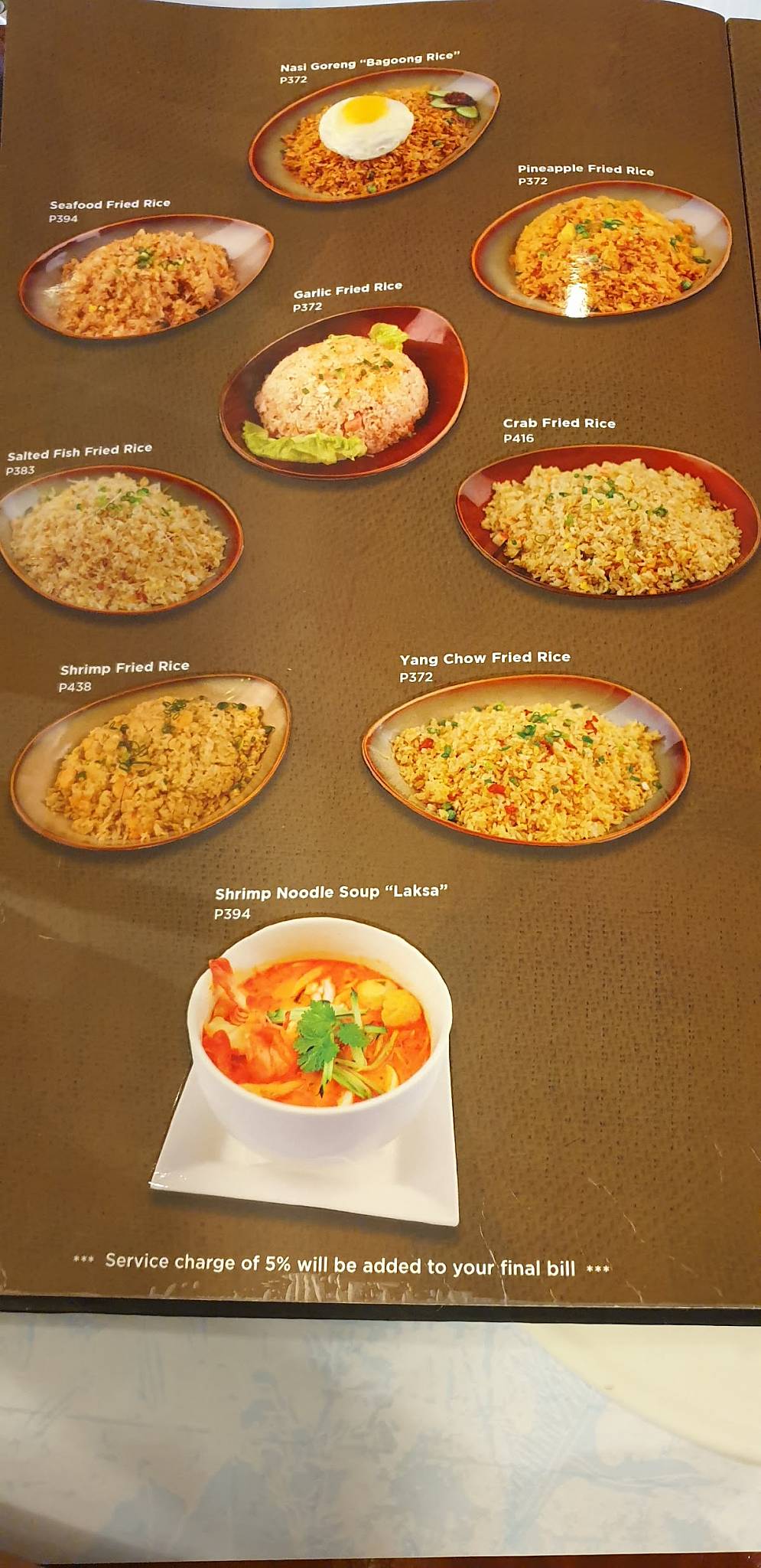 Menu at Sambal by Spice Fusion restaurant, Cebu City