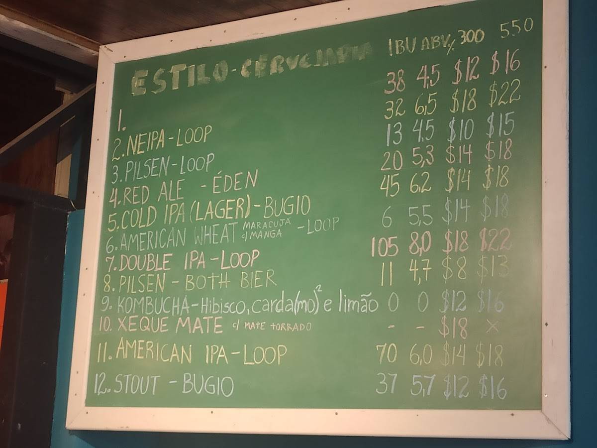 Menu em Bugio Centro | Bar, Florianópolis