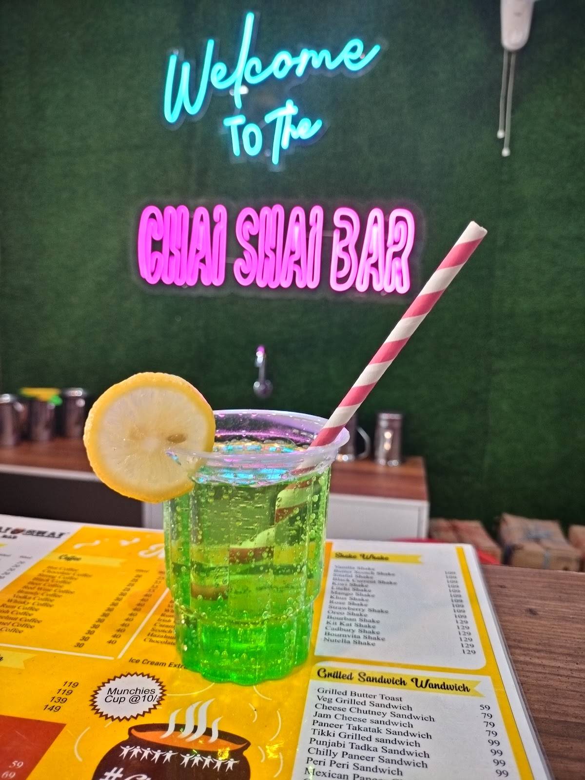 Menu at Chai Shai Bar, Jhansi, Gate 1