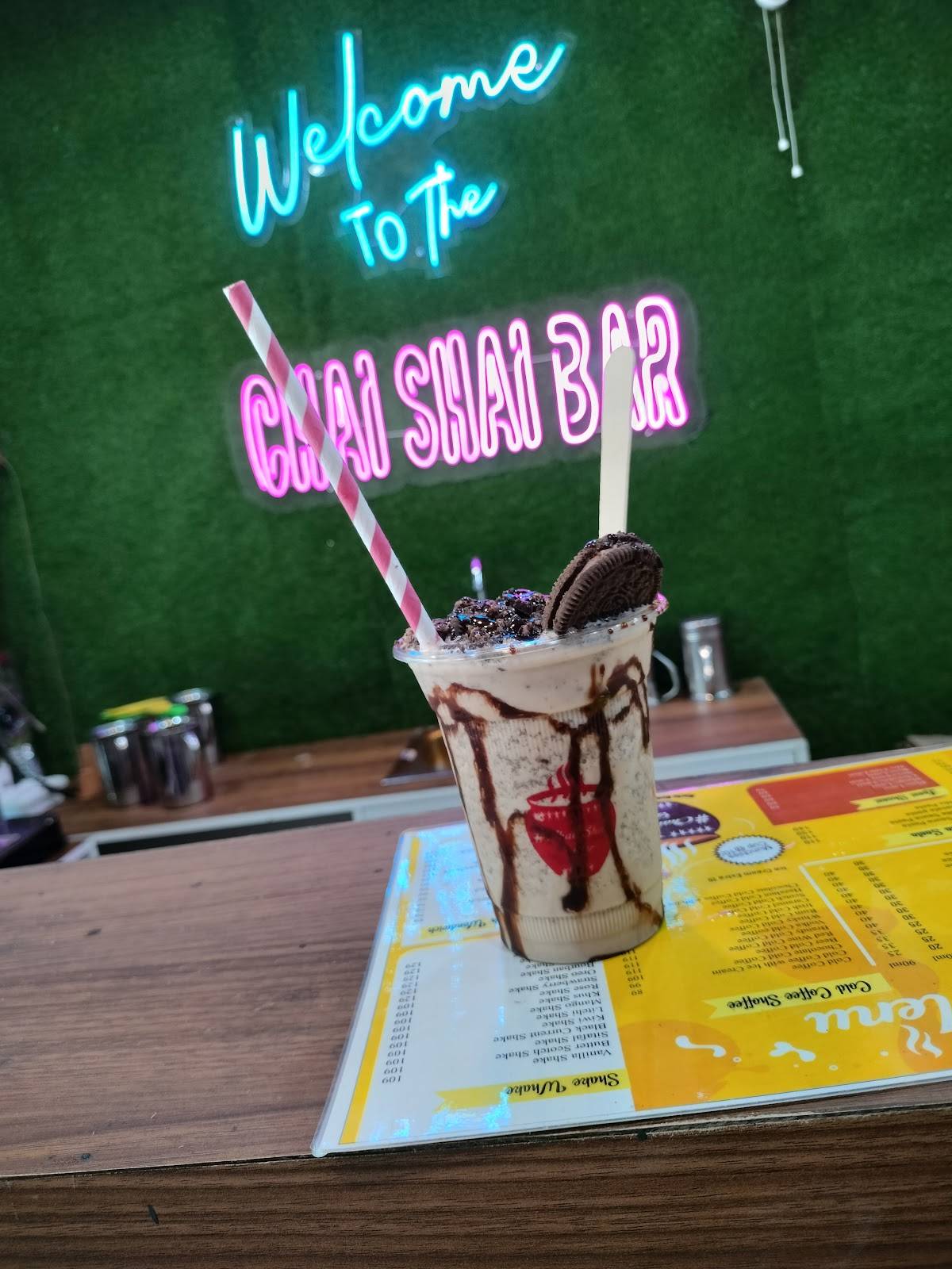 Menu at Chai Shai Bar, Jhansi, Gate 1