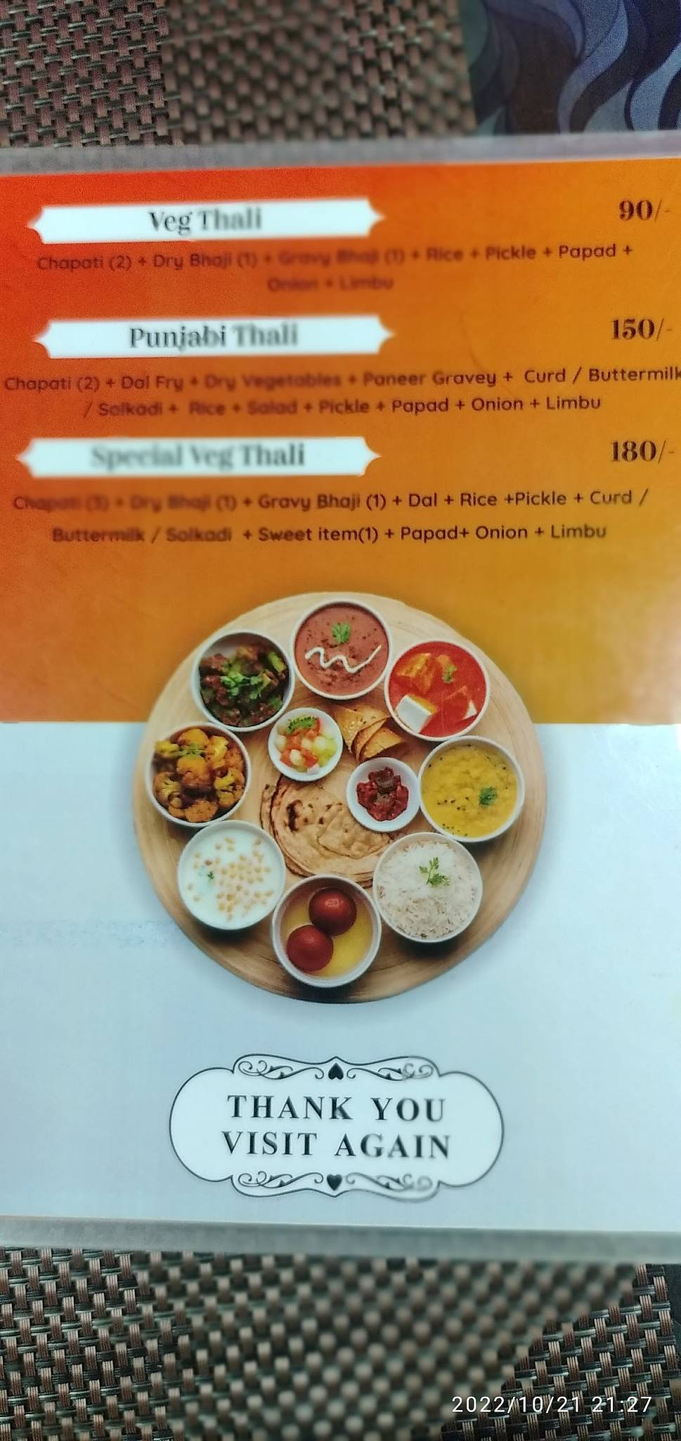 Menu at Chhatrapati Pure Veg Family Restaurant, Ponda