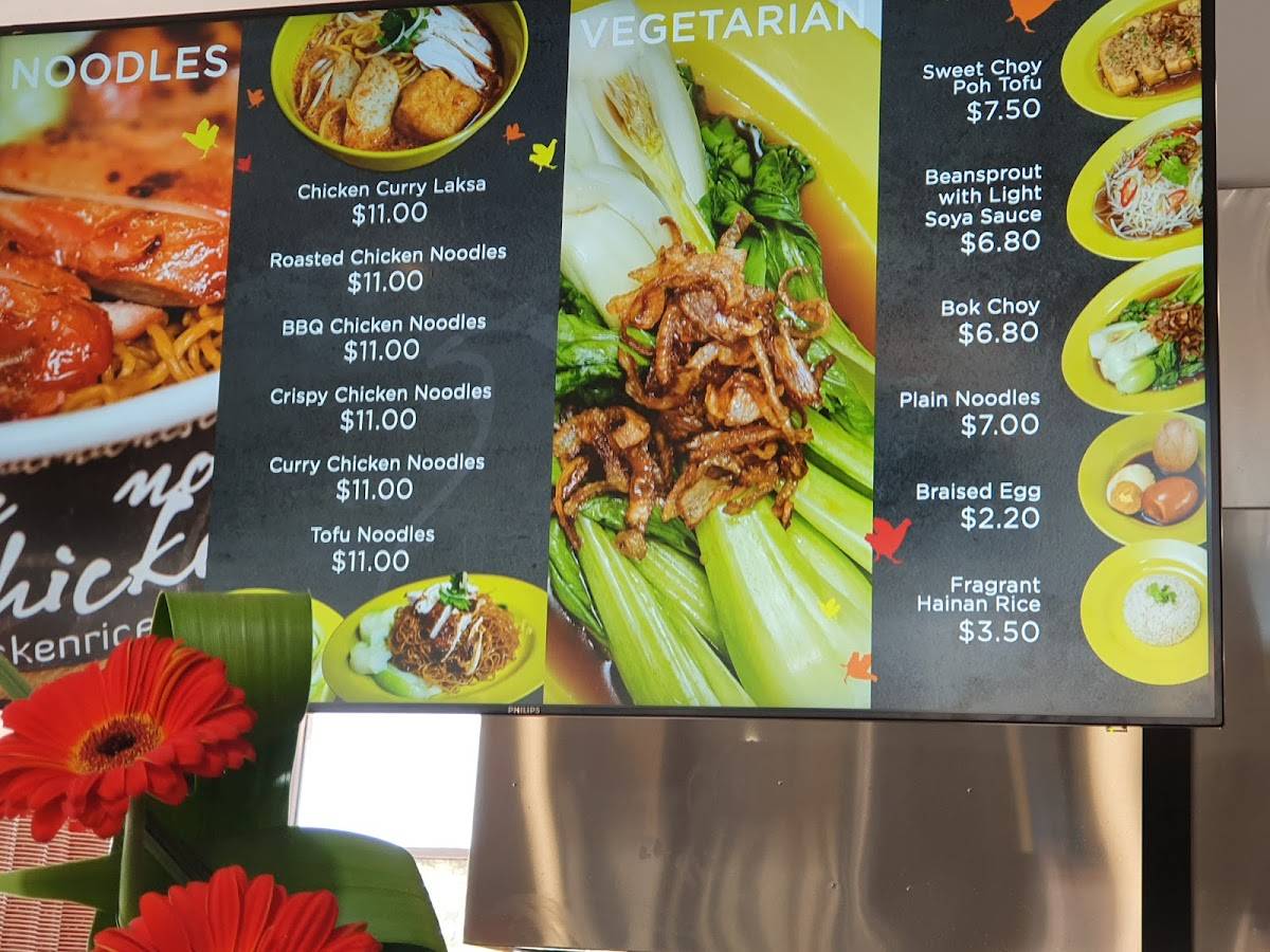 Menu at Chicken Rice Corner (Market City) restaurant, Canning Vale