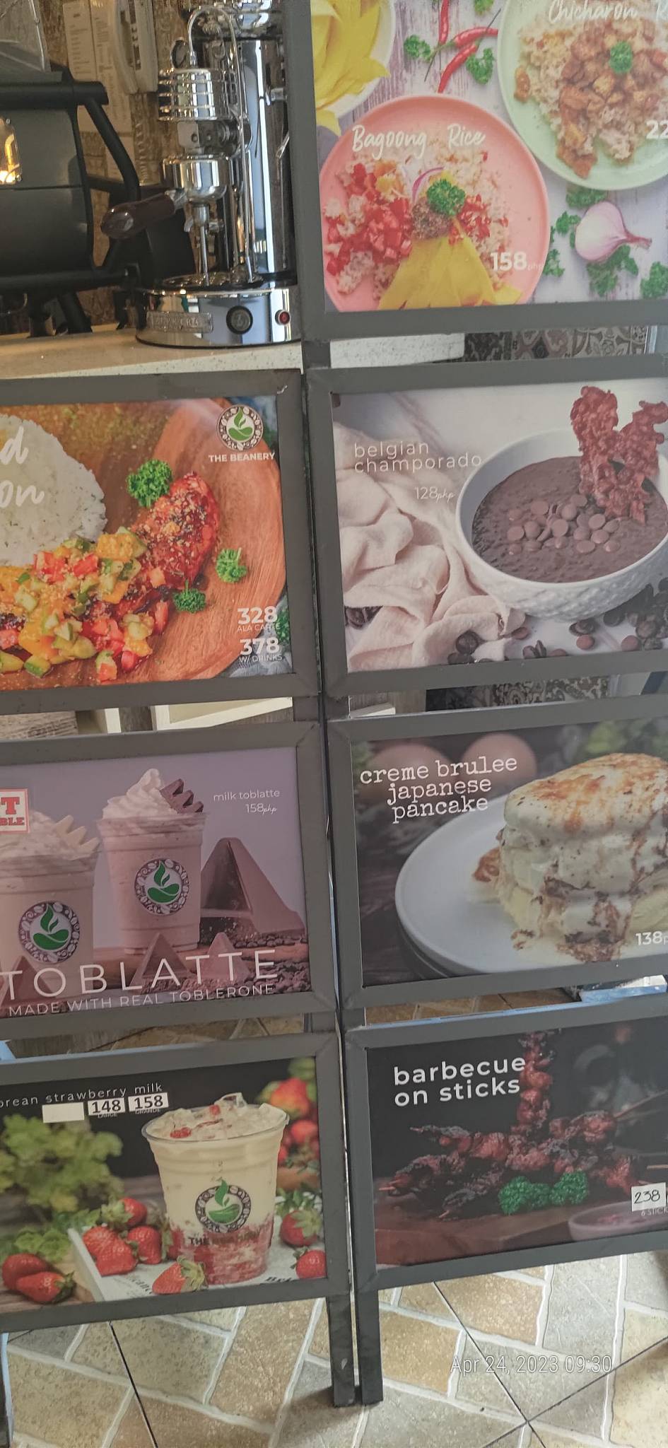 Menu at The Beanery cafe, City of Balanga, MGGJ+GG9
