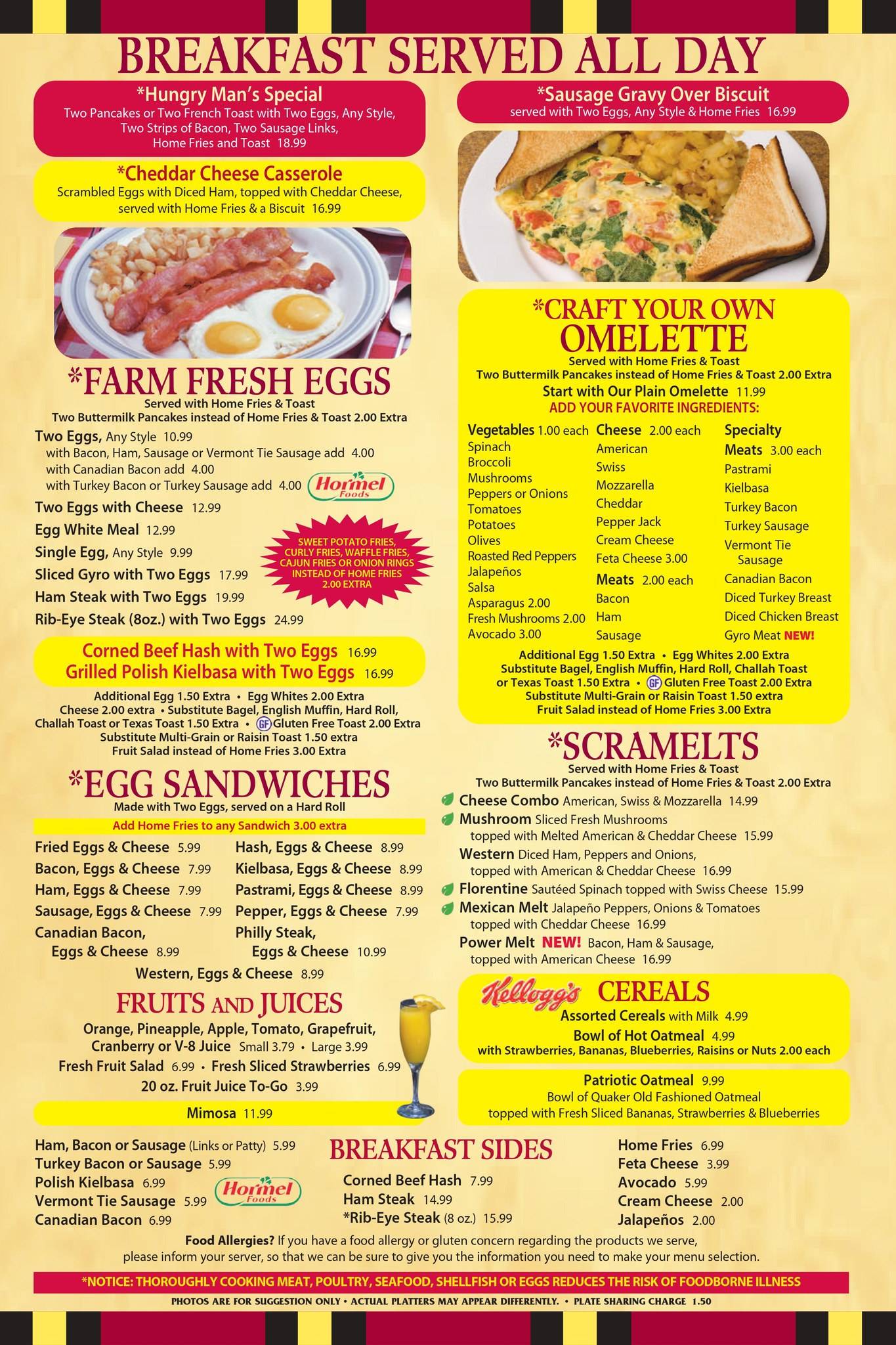 Menu at Colony Diner & Restaurant, Wallingford