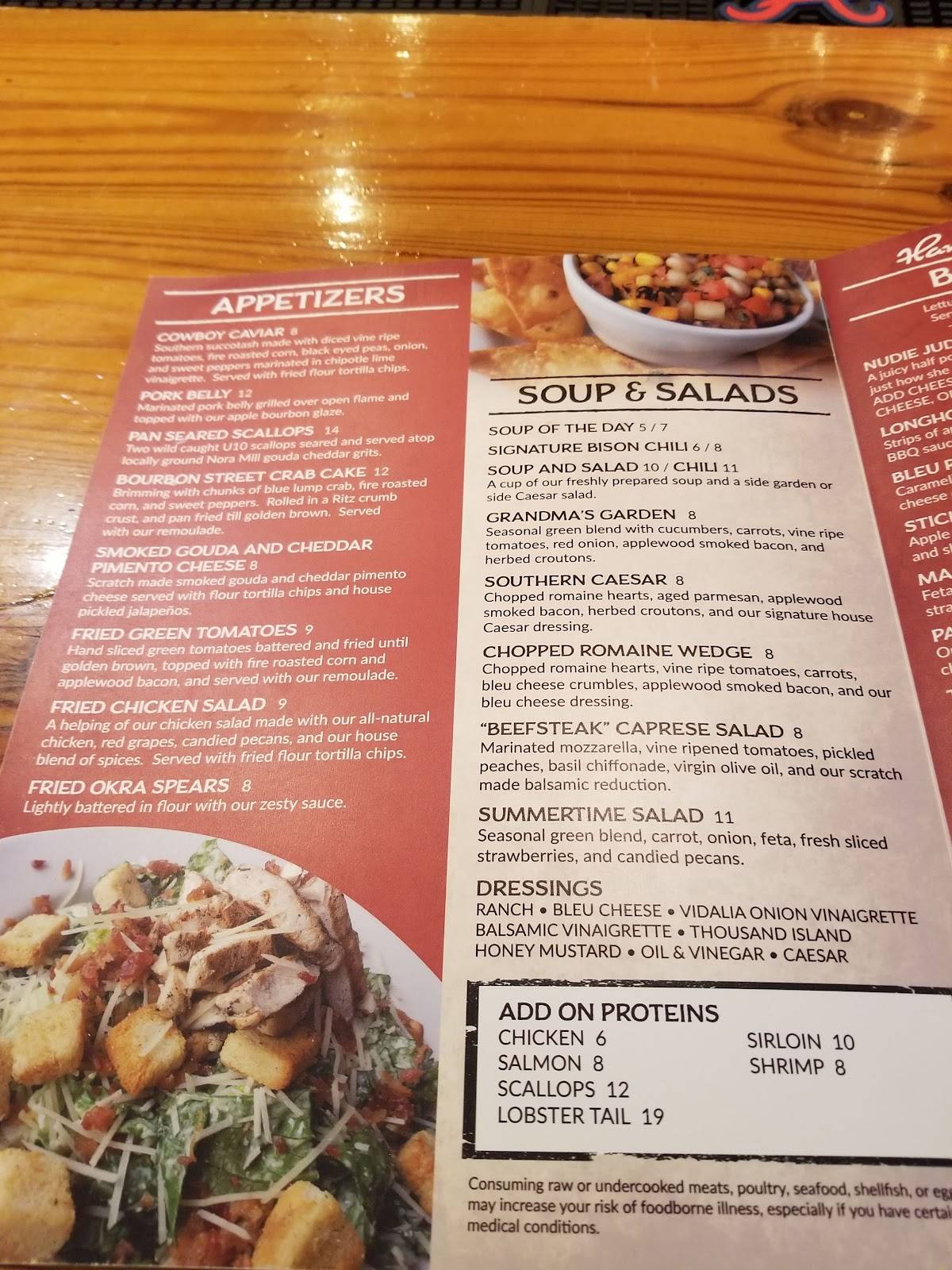Menu at Cowboys & Angels Restaurant, Helen