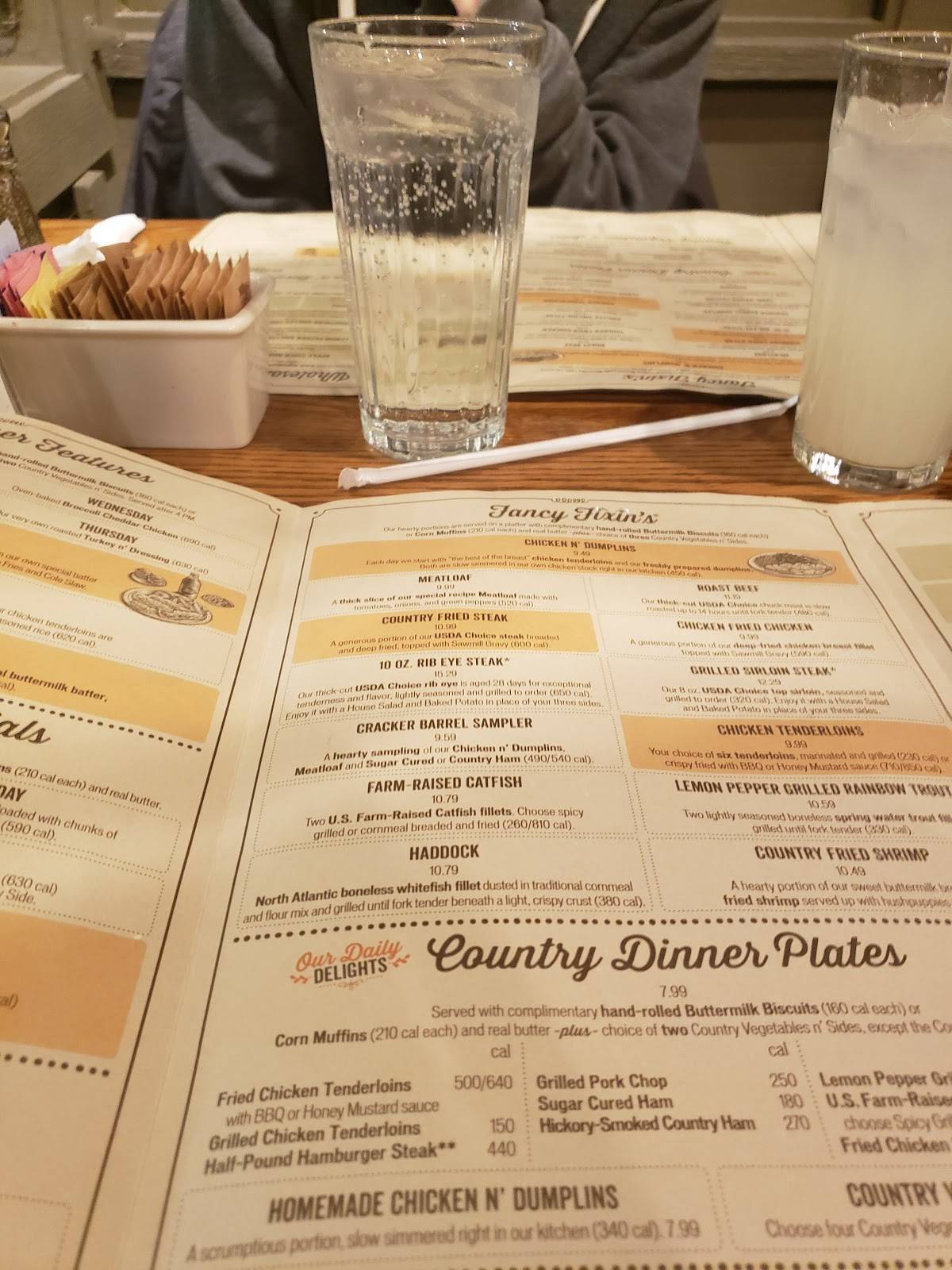 Menu at Cracker Barrel Old Country Store, Port Huron