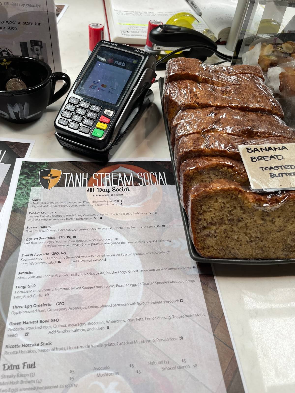 Menu at Crema Coffee Garage cafe, Enoggera