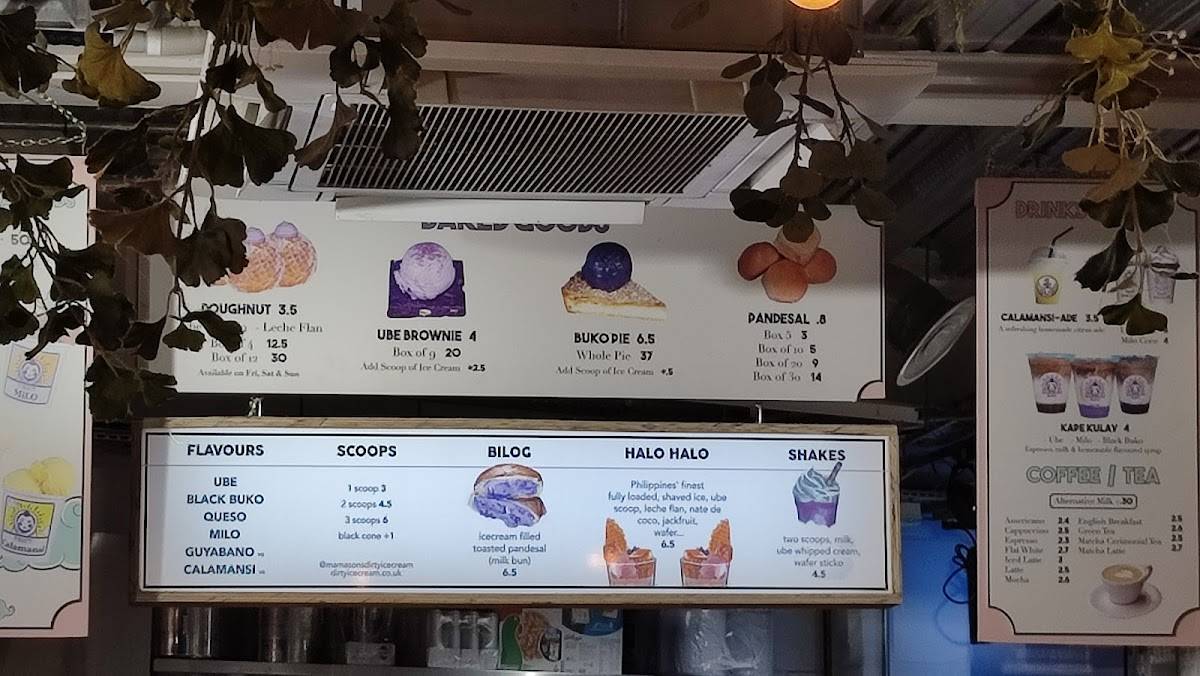 Menu at Mamasons Dirty Ice Cream (Chinatown London) desserts, London ...