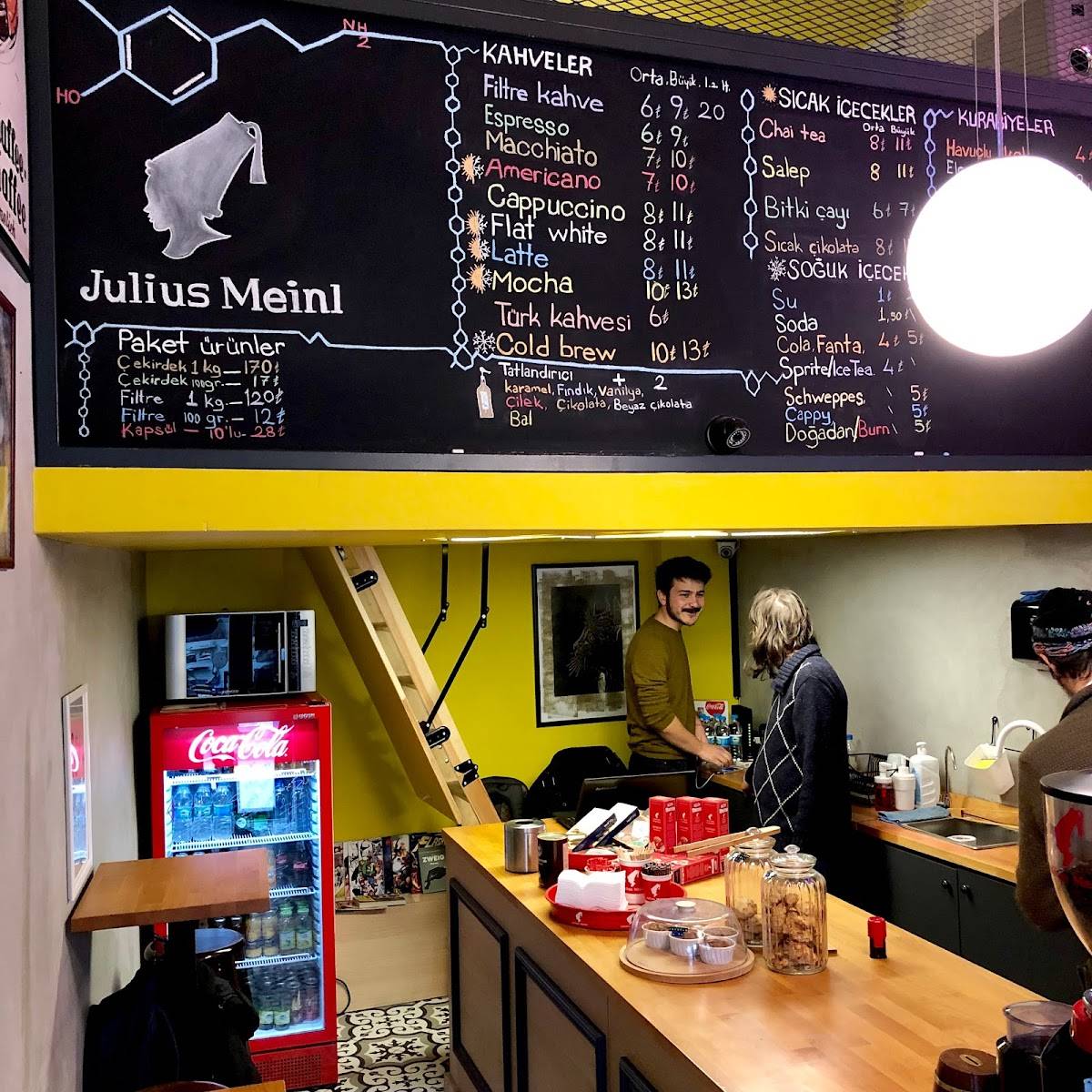 Carta de Dopamine Coffee Shop - Çapa, Estambul