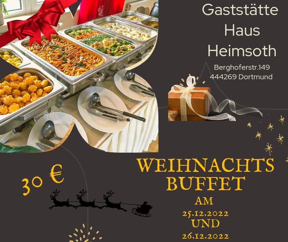 Speisekarte von Gaststätte Haus Heimsoth restaurant, Dortmund