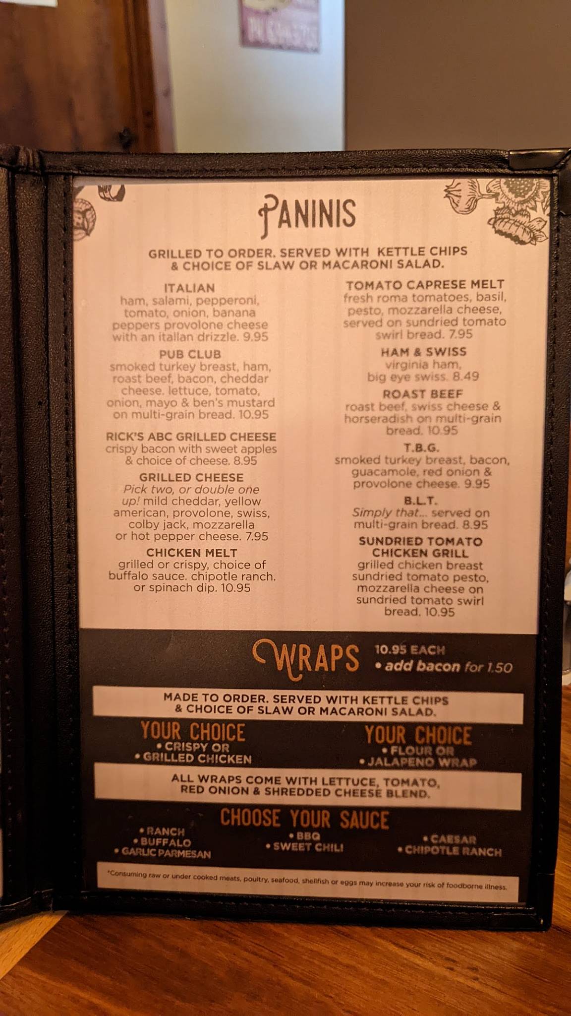 Menu at Duffer's Restaurant And Pub, Fredericktown