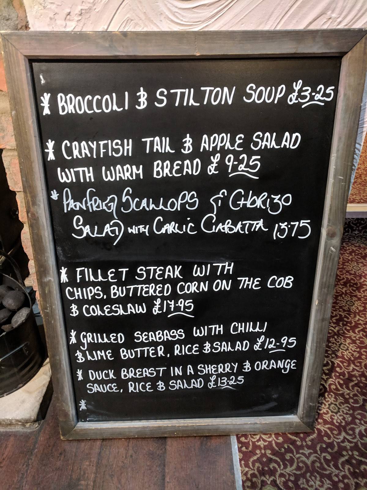 Menu at Eagle & Child Inn pub & bar, Doncaster, 24 Main St