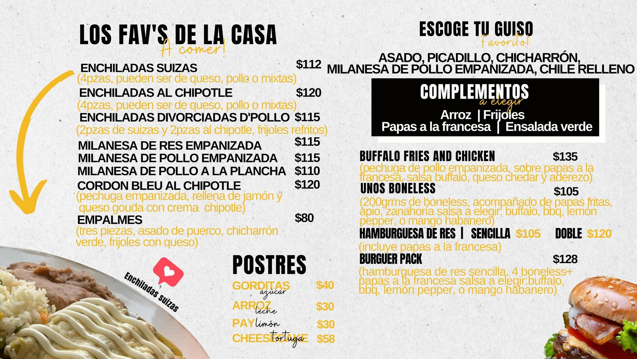 Carta de El Frison Restaurante, Apodaca, Carlos Salinas de Gortari 650