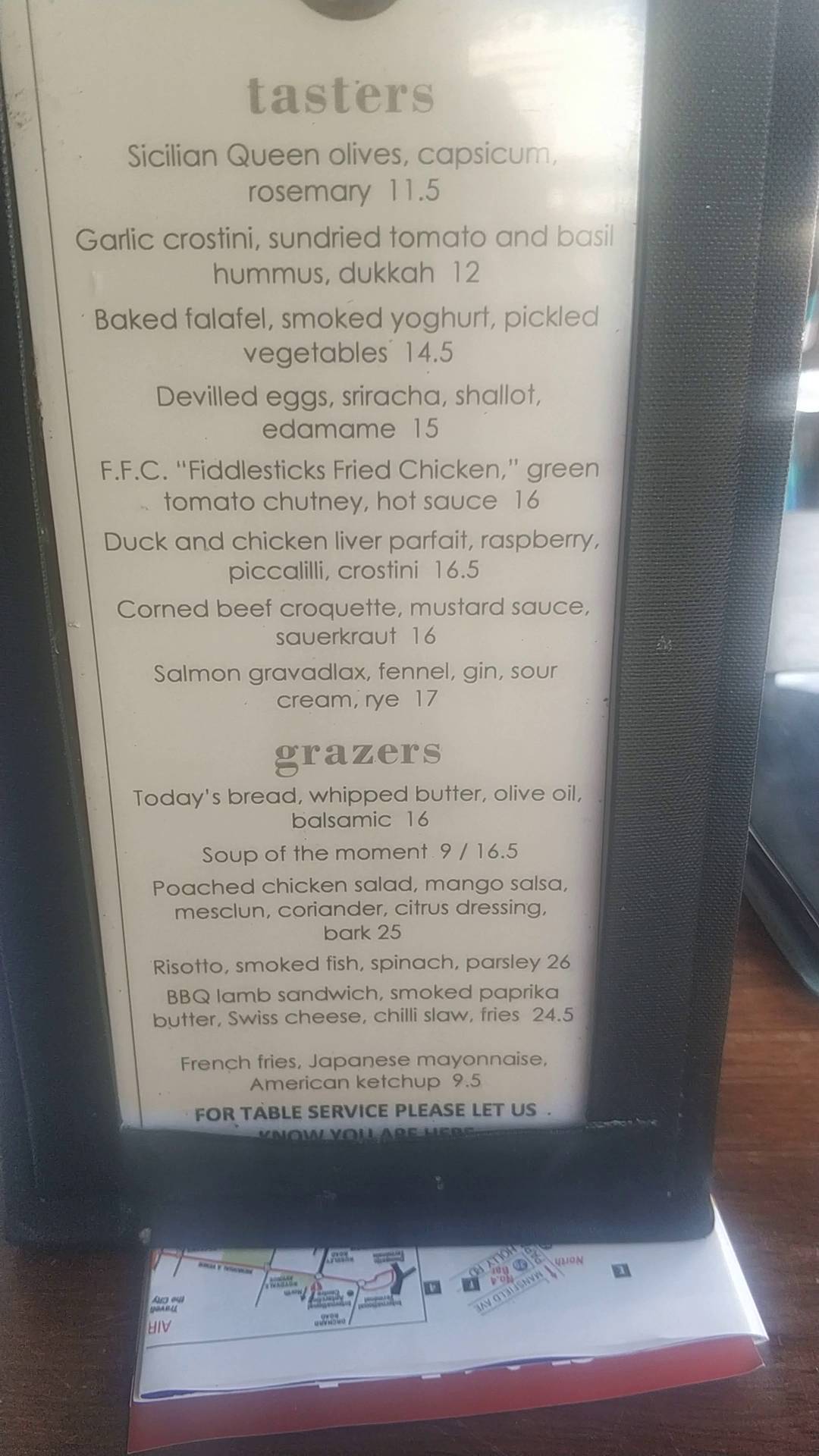 Menu at Fiddlesticks Restaurant and Bar, Christchurch