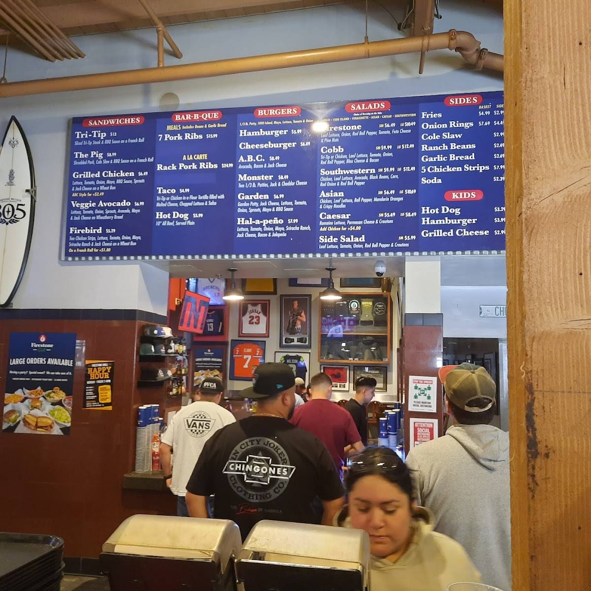 Menu at Firestone Grill BBQ, San Luis Obispo