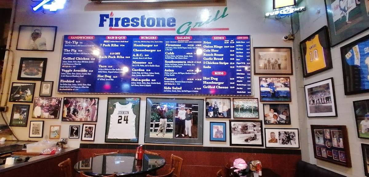 Menu at Firestone Grill BBQ, San Luis Obispo