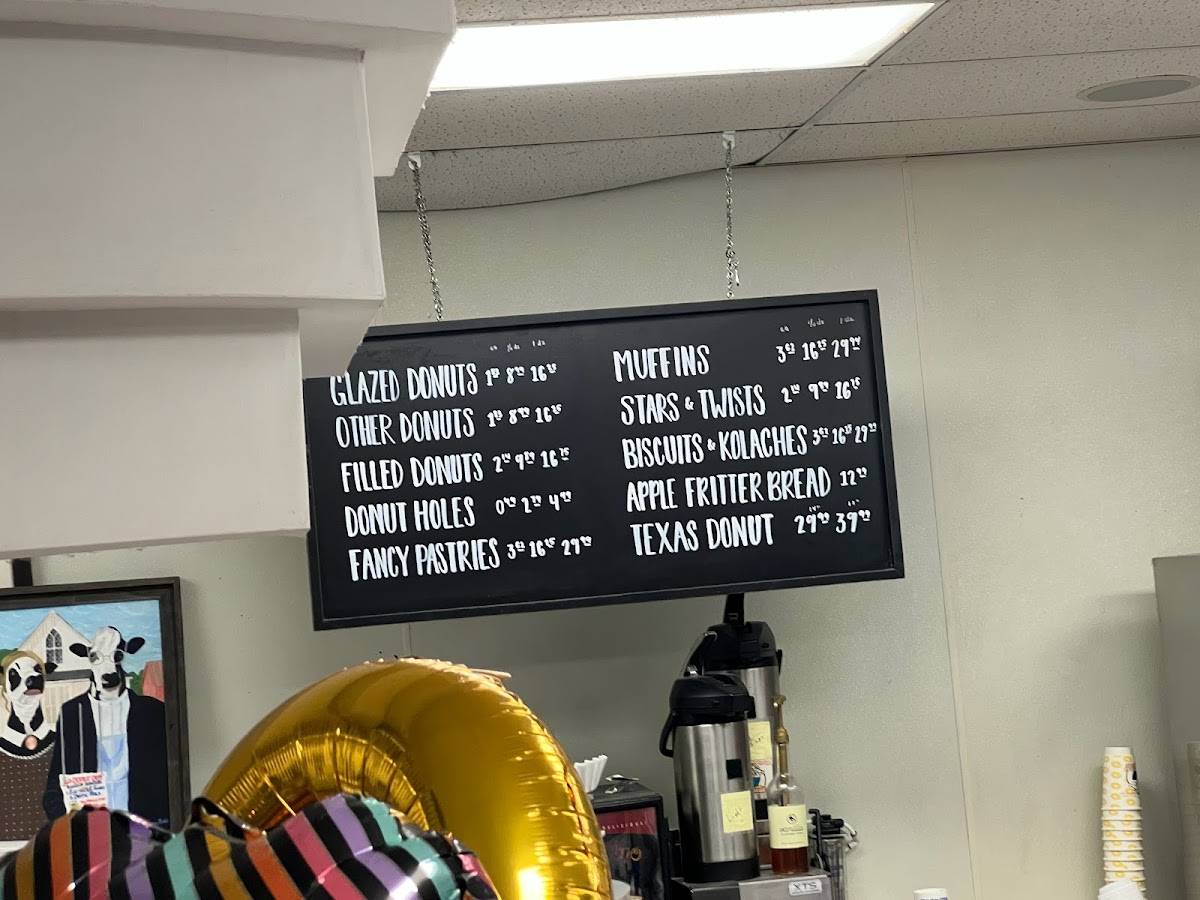 Menu at Fox's Donut Den restaurant, Nashville