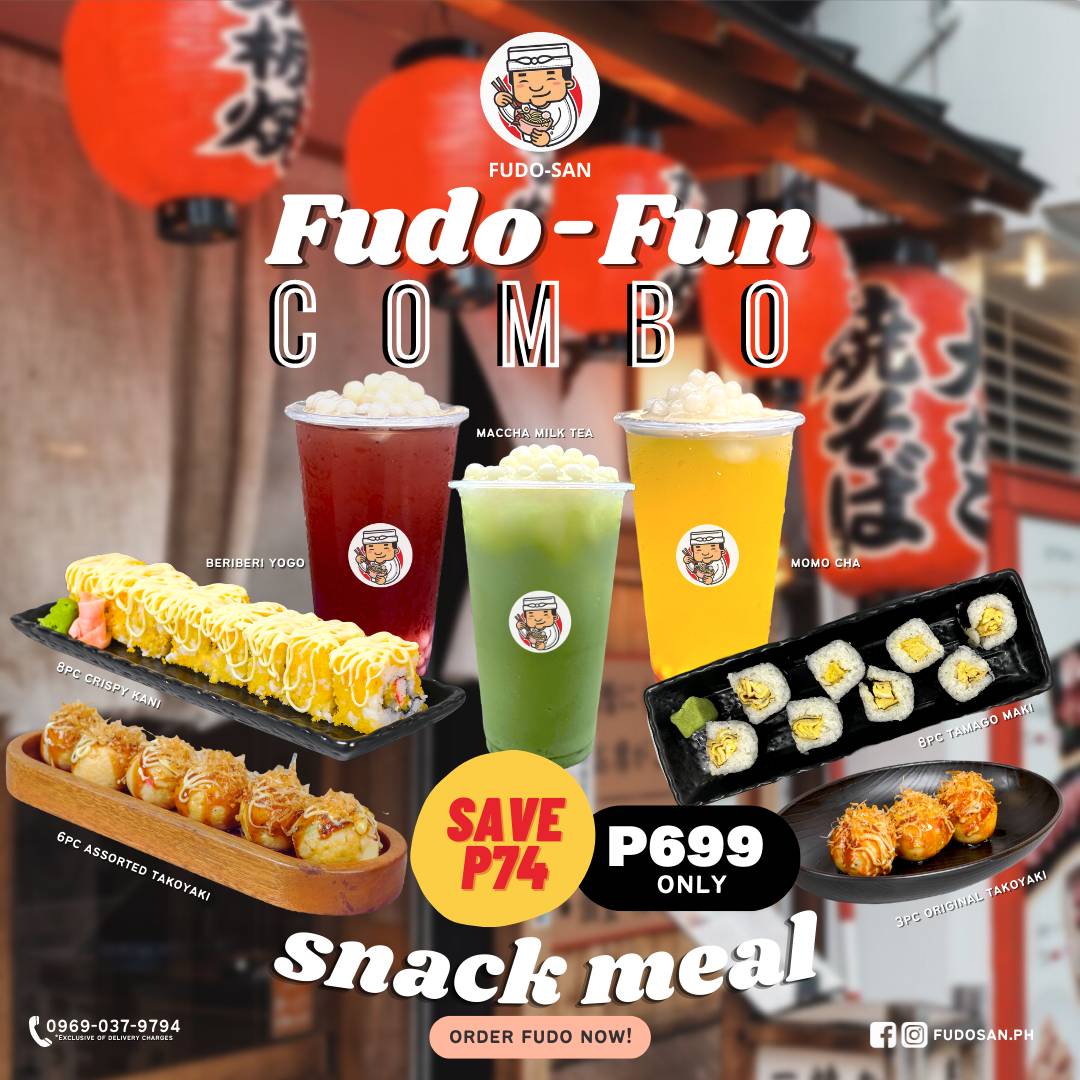 Menu at Fudo-san restaurant, Manila