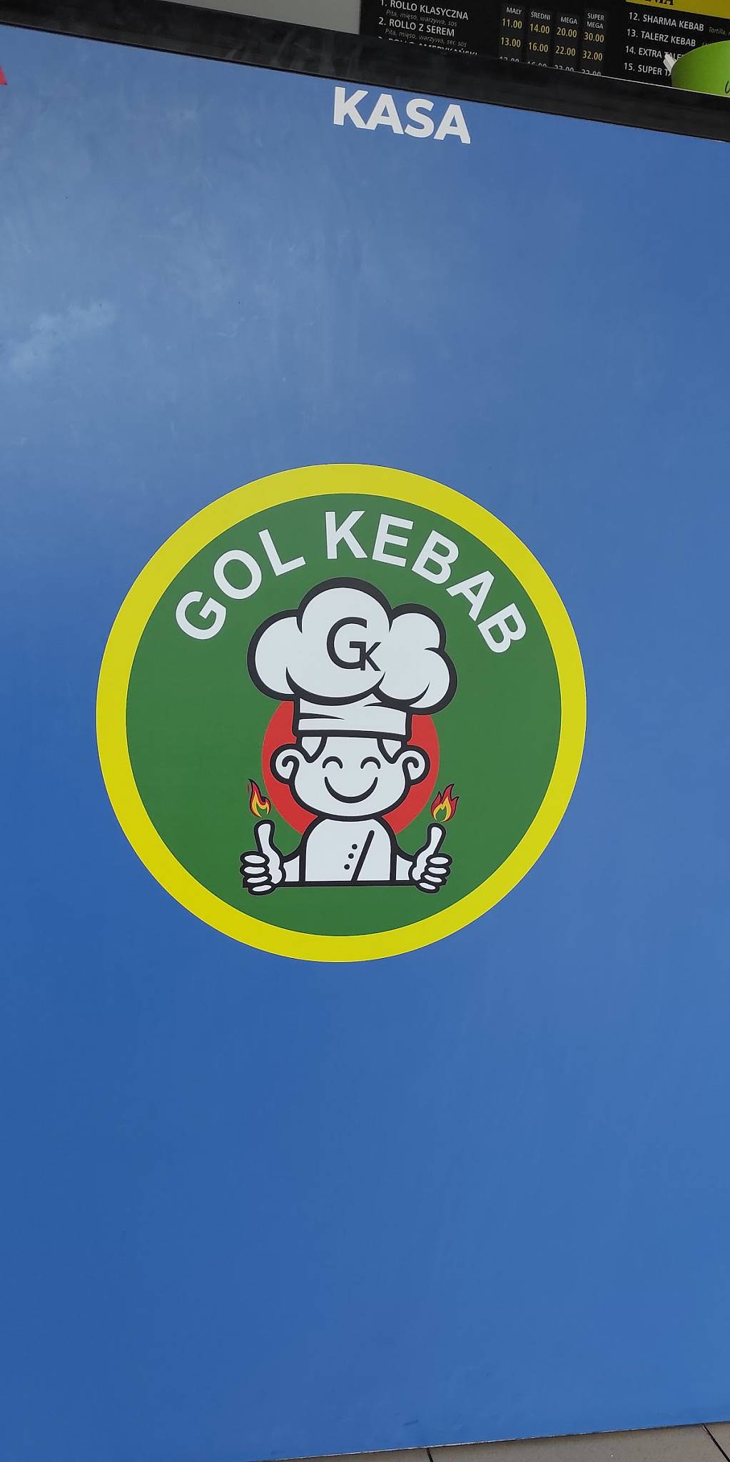 Carta del restaurante GOL Kebab, Żarki
