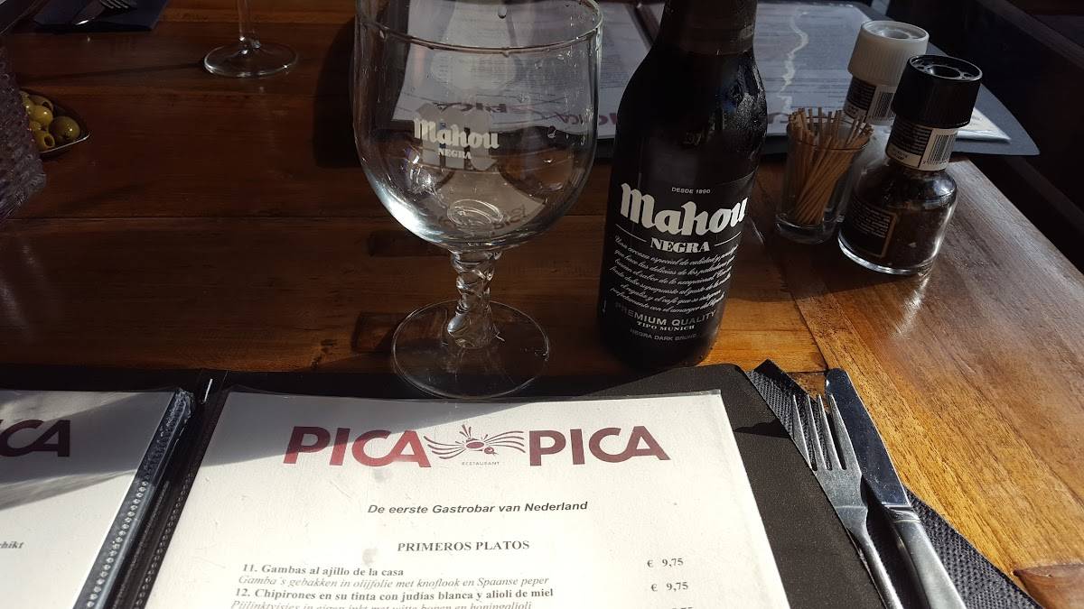 Speisekarte von Gastrobar Pica Pica, Amsterdam