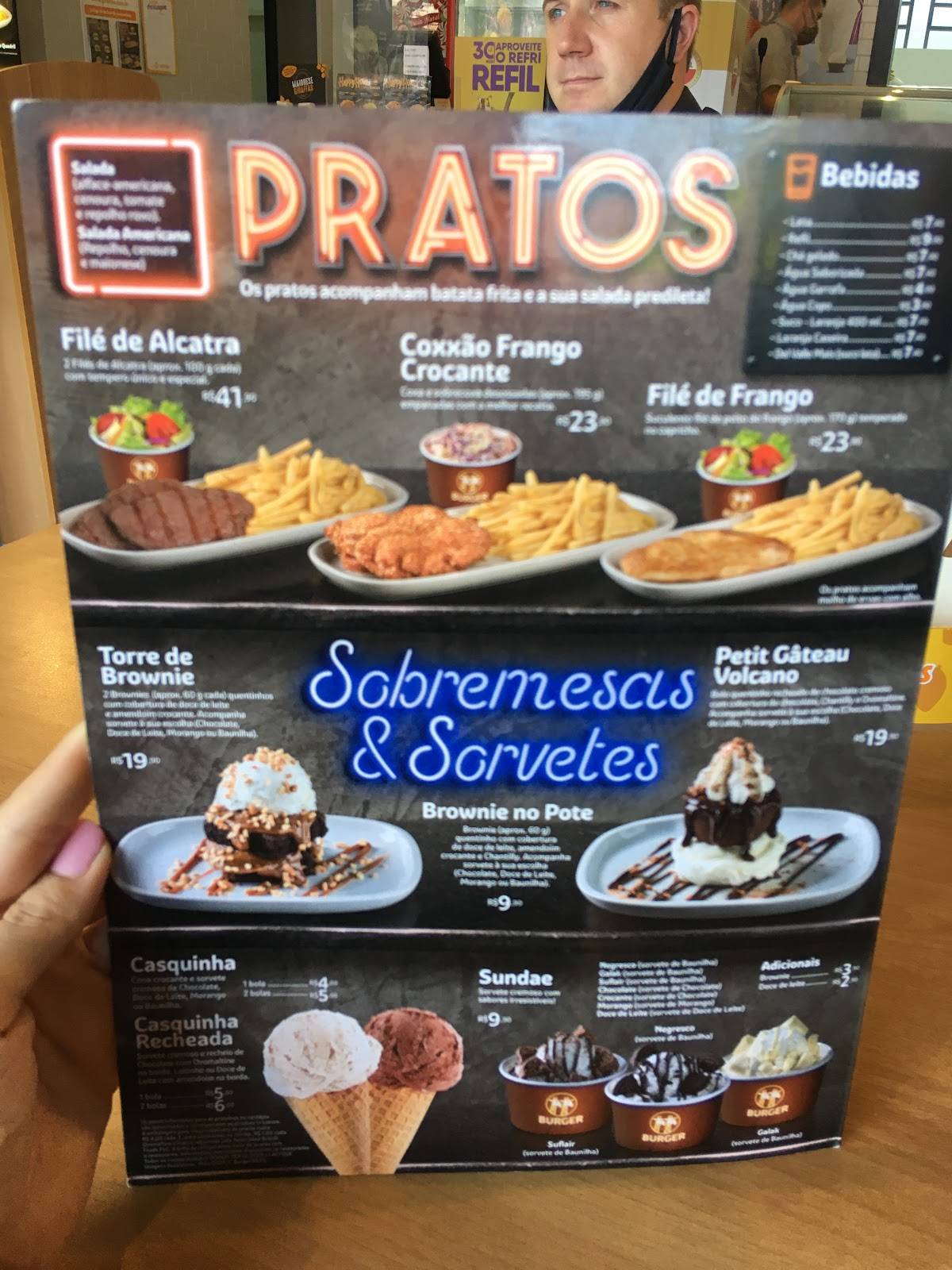 Menu em Giraffas Igrejinha restaurante de fast food, Igrejinha