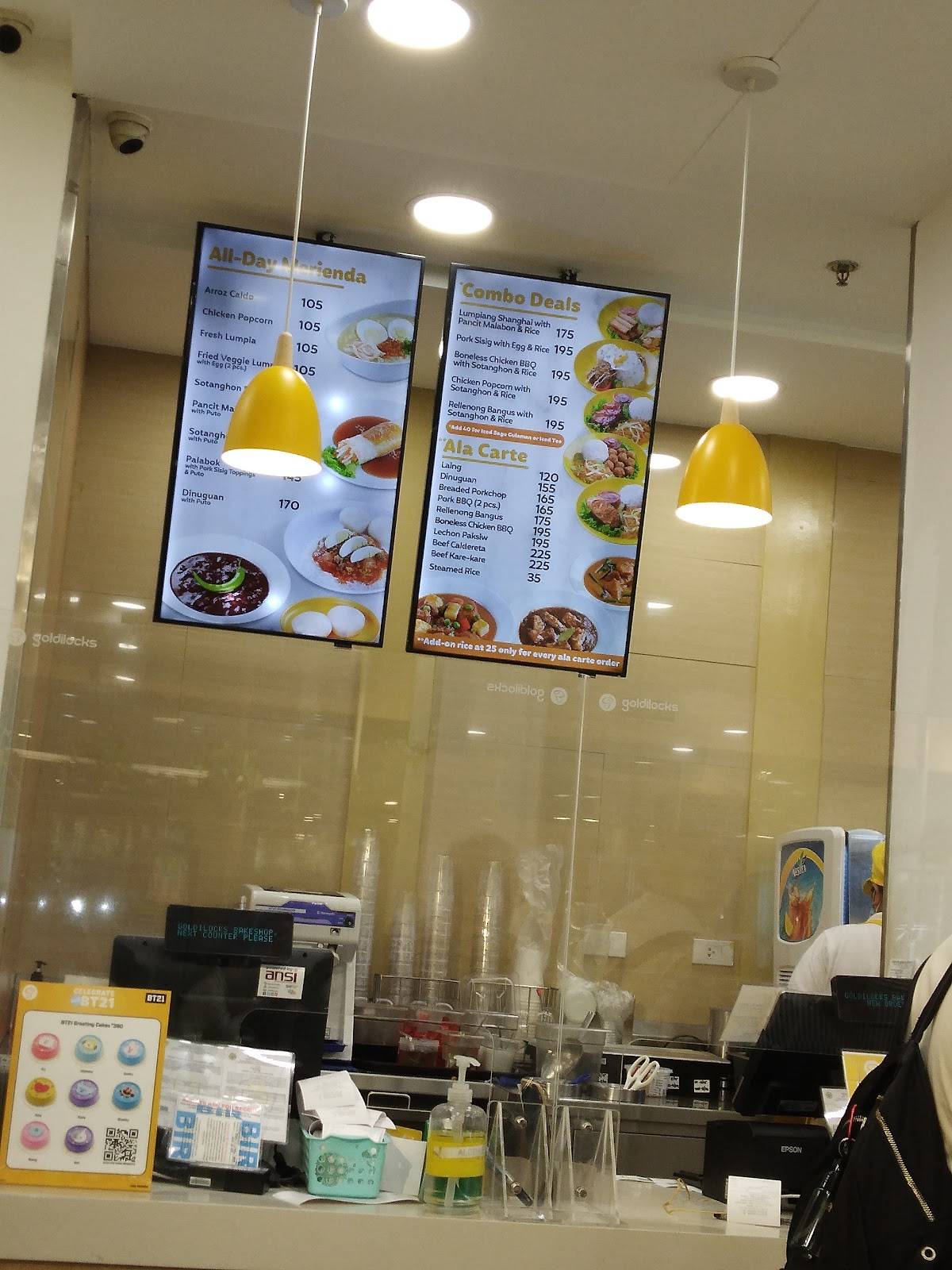 Carta del restaurante Goldilocks - Ali Mall, Ciudad Quezon
