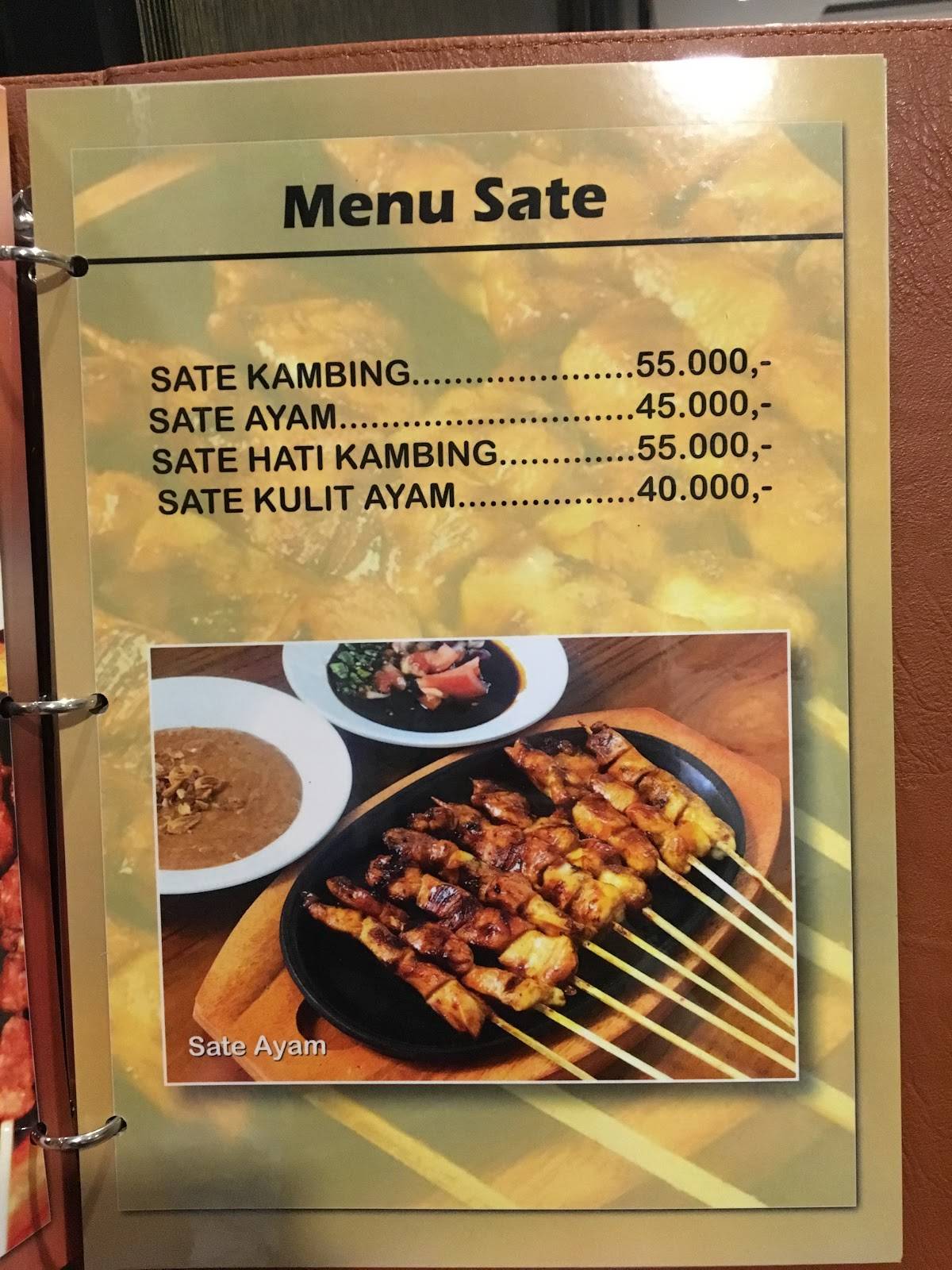 Menu at Graha Sate Family Resto restaurant, Bogor