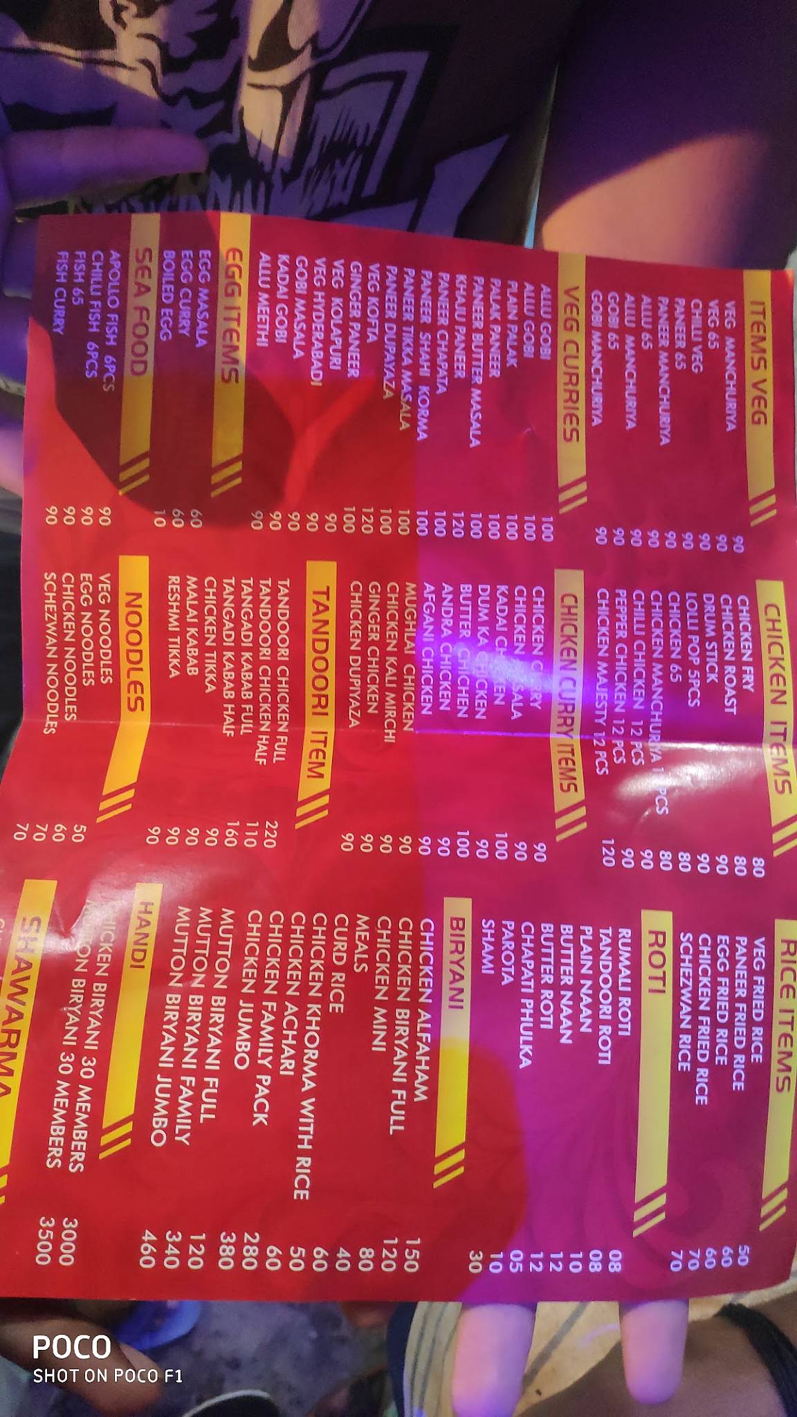 Menu at Grand lucky Restaurant ( RJ Restaurant), Hyderabad