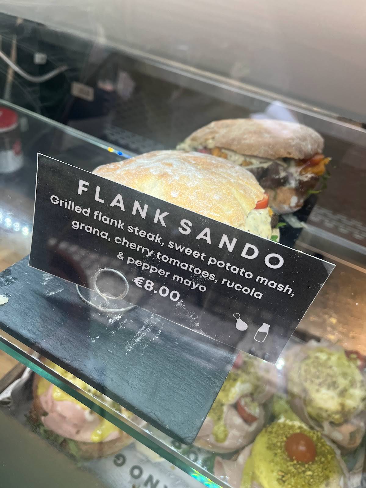 Menu at Grano cafe, Valletta