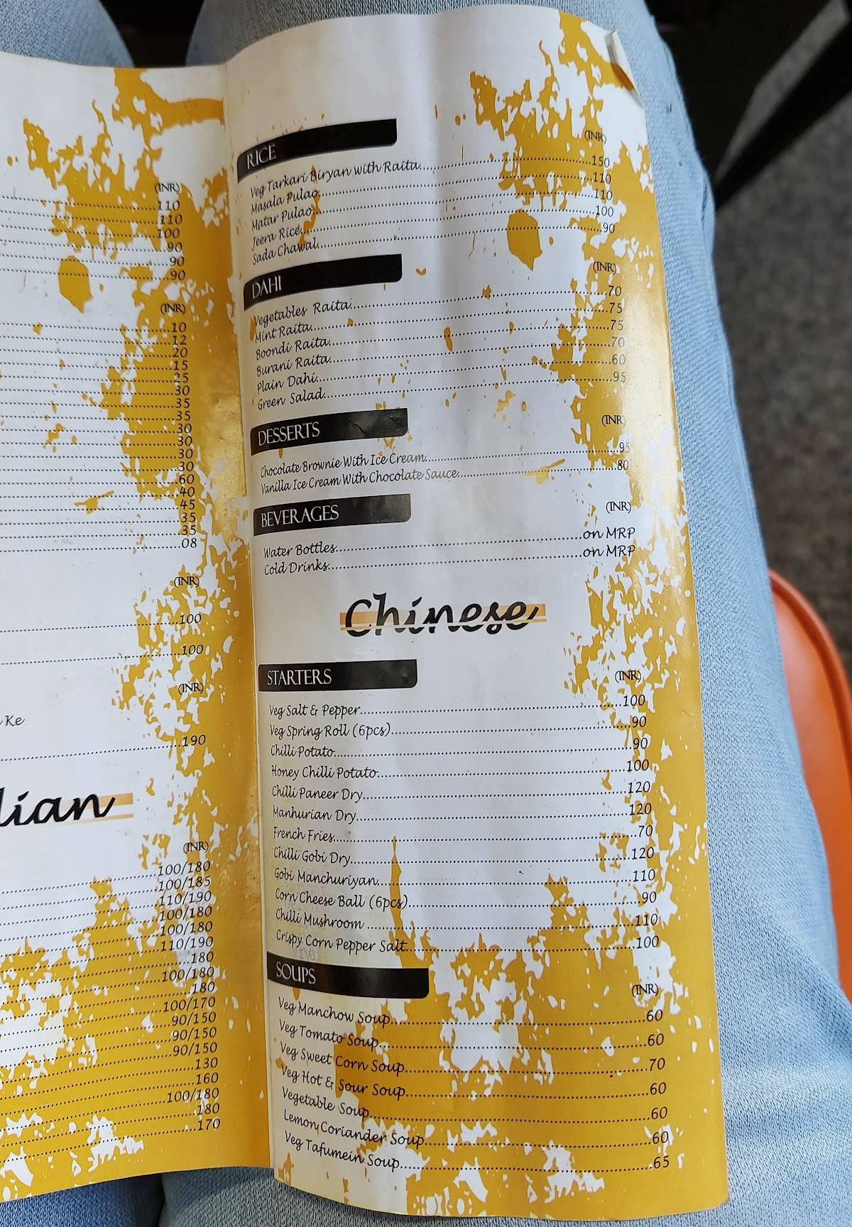 Menu at The Badnaam Adda TBA Pure Veg Best Restaurant in Greater Noida ...