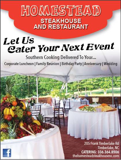 Menu at Homestead Steakhouse & Restaurant, Timberlake, 205 Frank ...