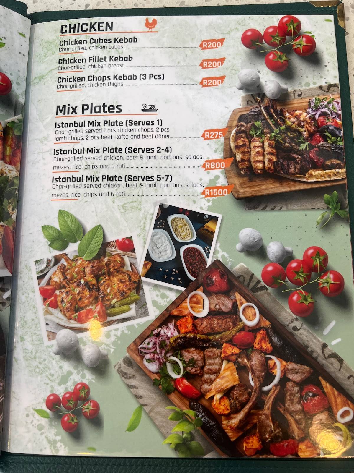 Menu at ISTANBUL KEBAB Sunninghill restaurant, Midrand, Village ...