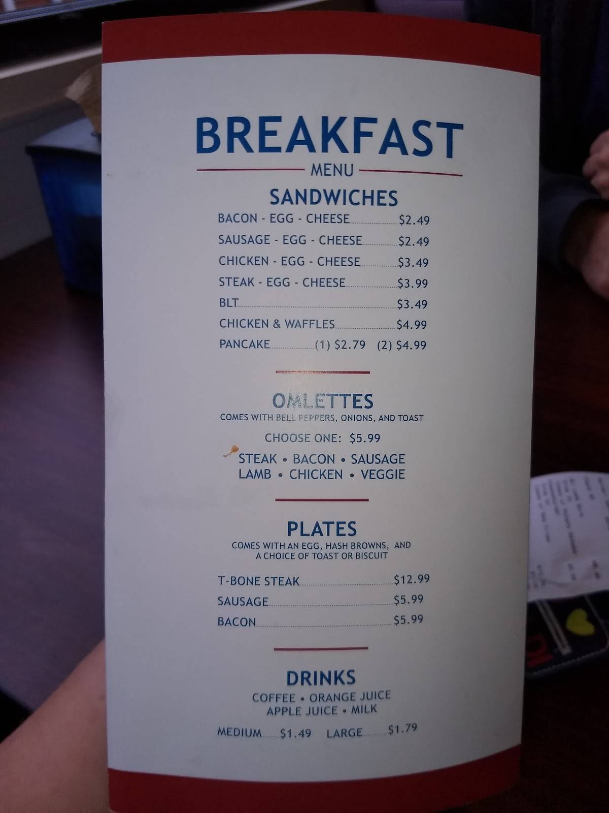 Menu at J&J FISH HOUSE restaurant, Bolivar