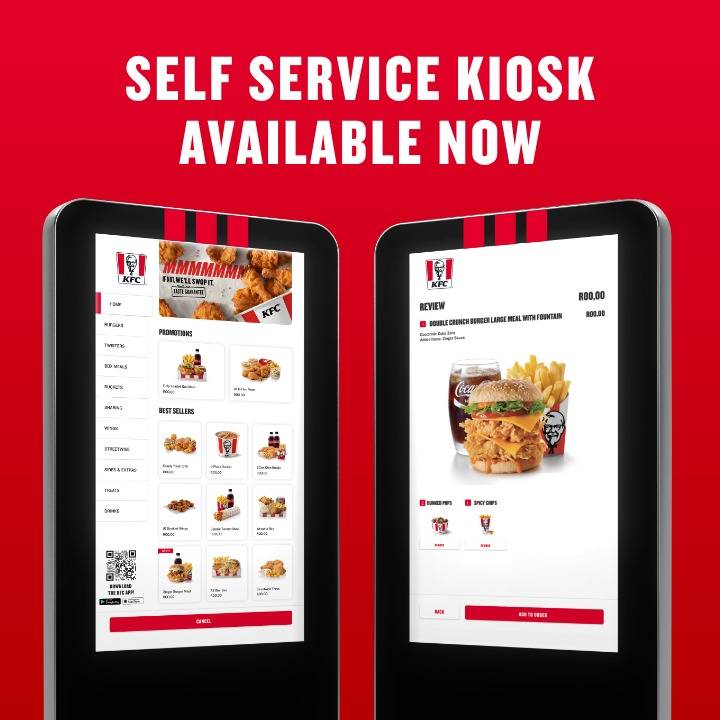 Menu at KFC Mamelodi Square restaurant, Pretoria
