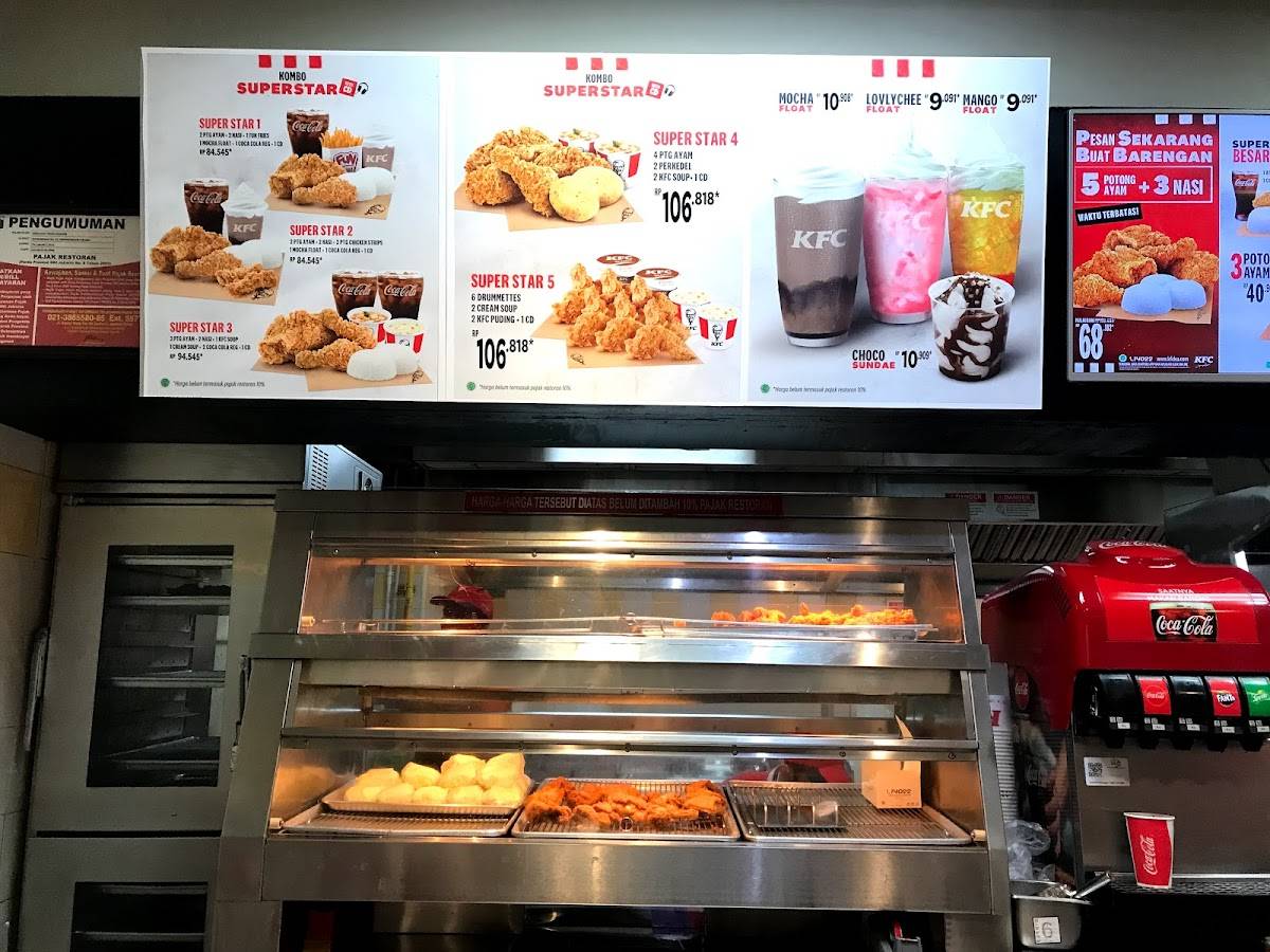 Menu at KFC - Rawamangun Square restaurant, East Jakarta